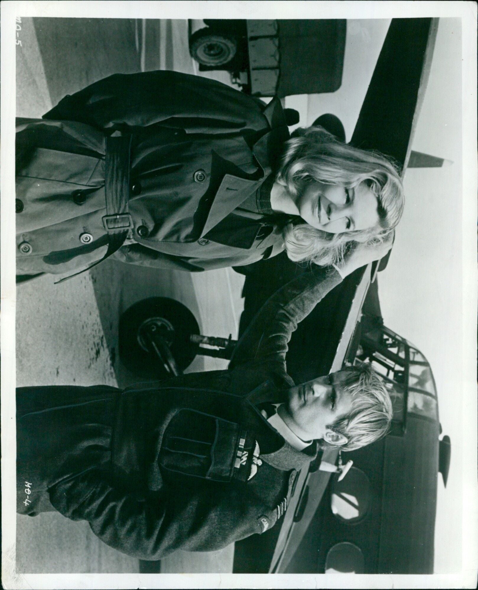 David McCallum and Suzanne Neve in the war drama "Mosquito Squadron."