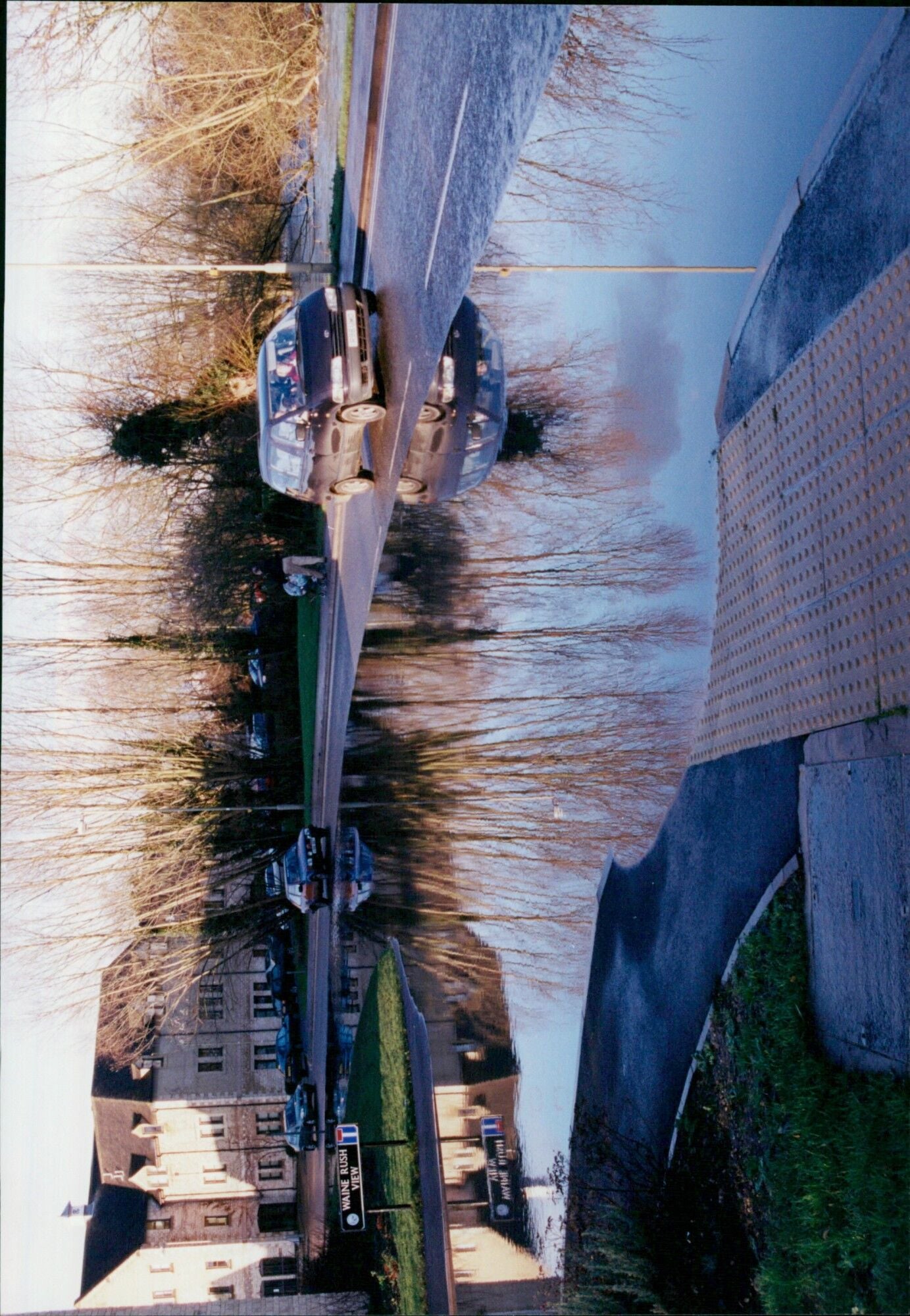 Witan Way floods in Witney, Oxfordshire, on December 14, 2000. - Vinta
