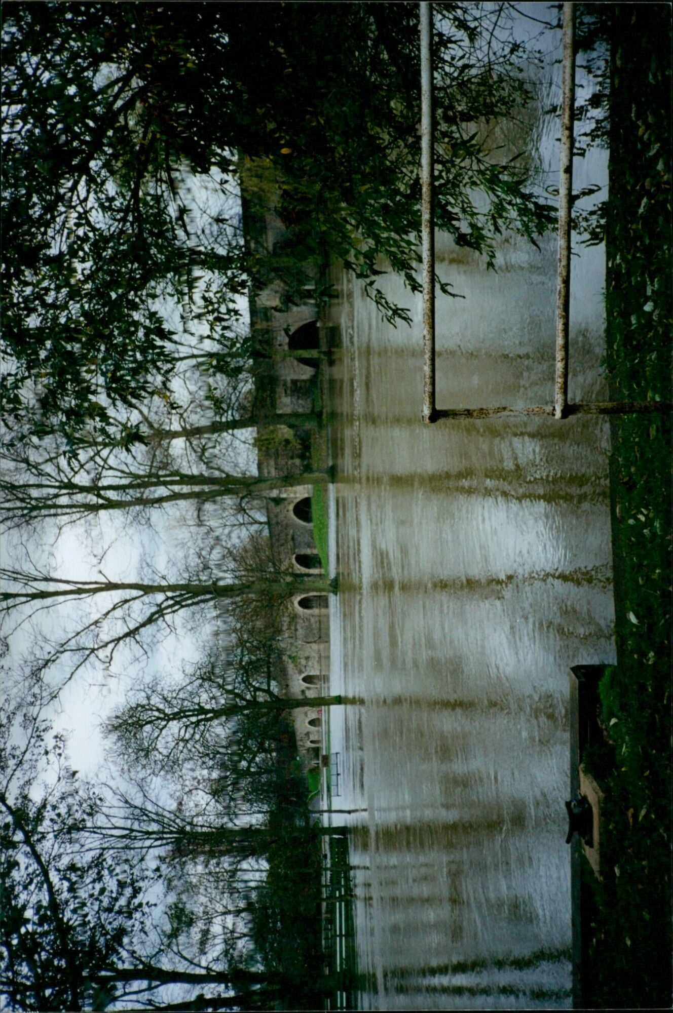 The town of Yuma, Arizona is seen underwater after flash flooding. - V