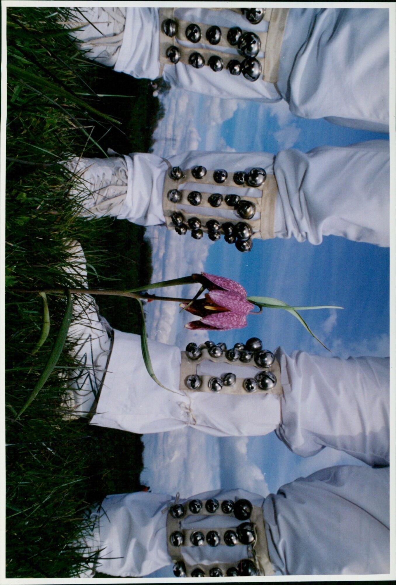 Poppy and Agamemnon Crumpton visit the Snakehead Fritillary field in D