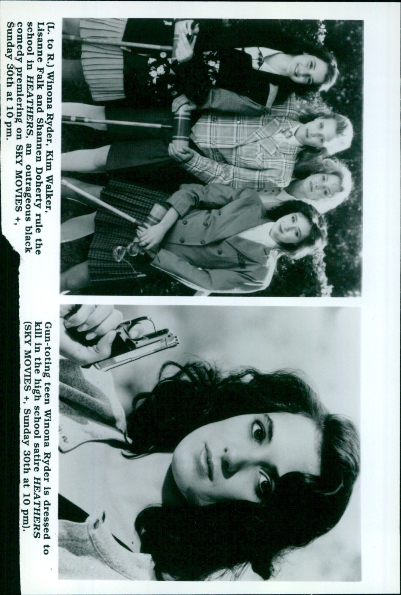 Actresses Winona Ryder, Kim Walker, Lisanne Falk and Shannen Doherty s