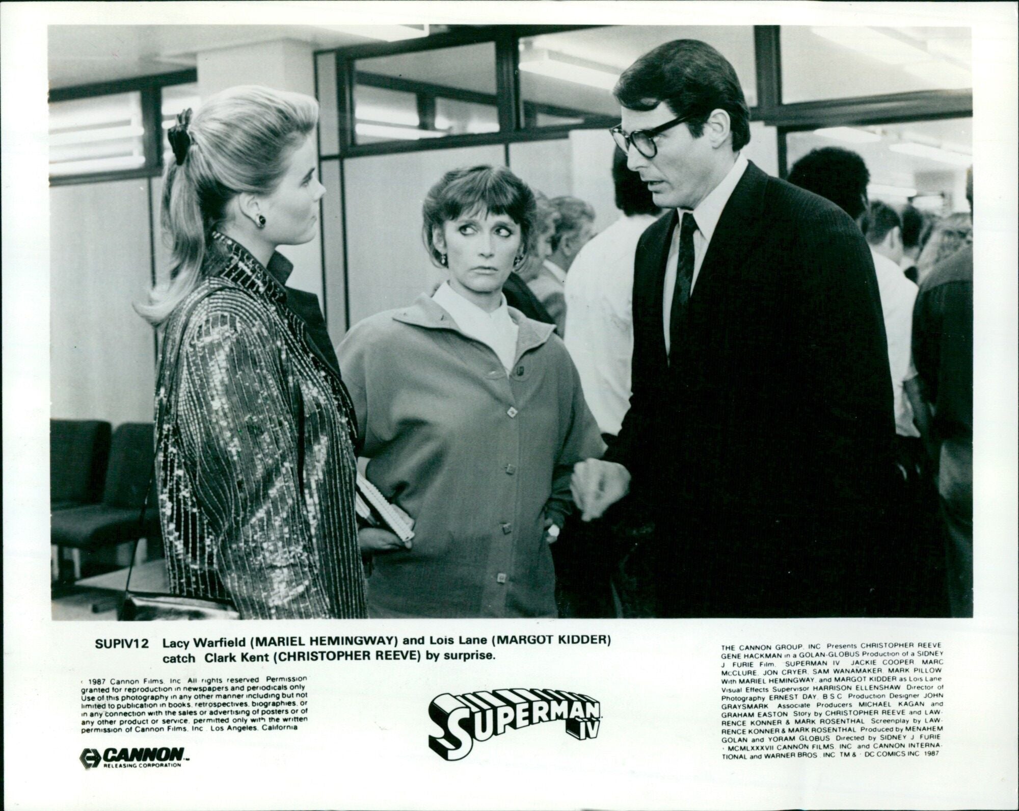 Mariel Hemingway, Margot Kidder and Christopher Reeve - Vintage Photog