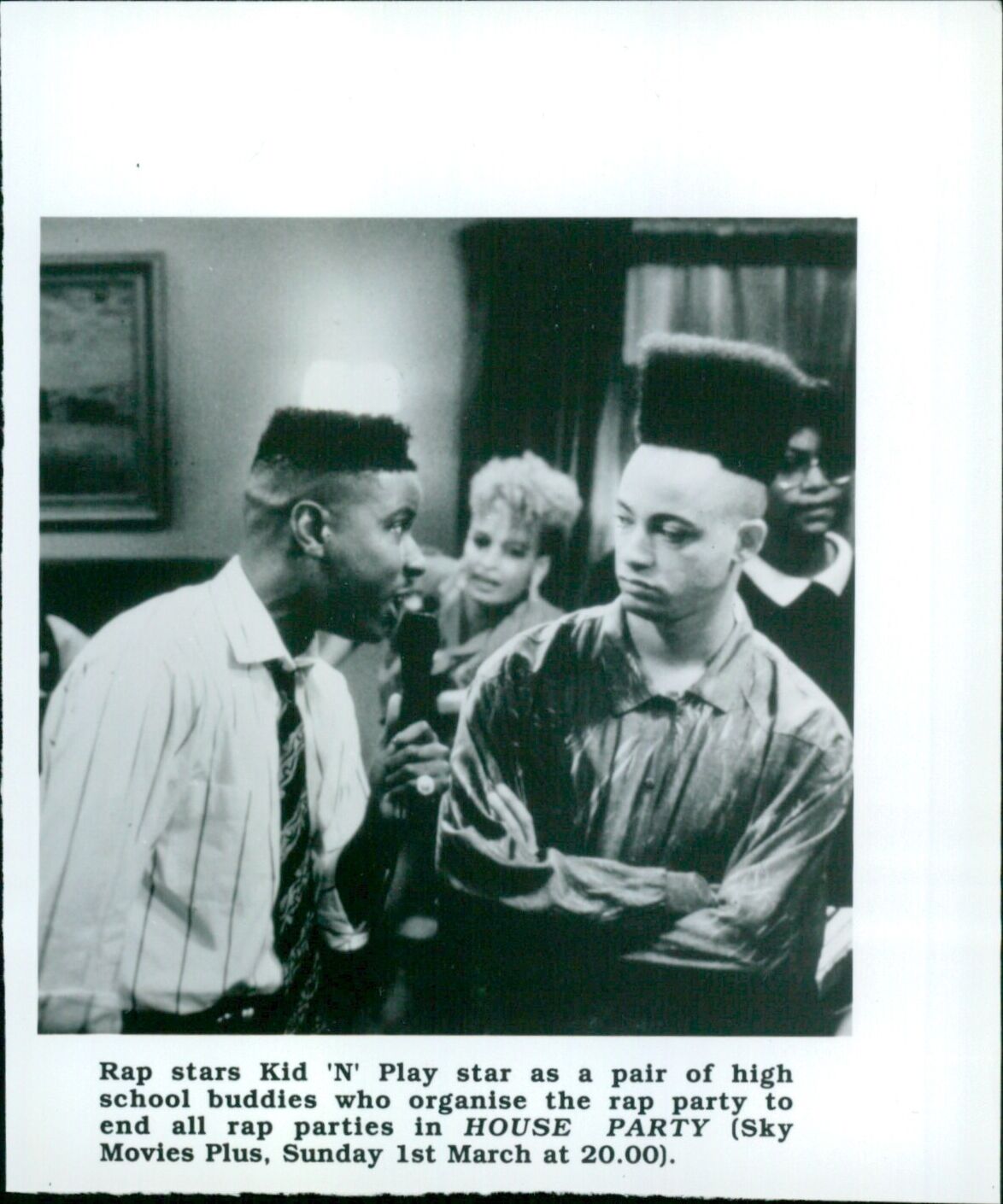 Rap duo Kid 'N' Play pose for a promotional photo for the movie House