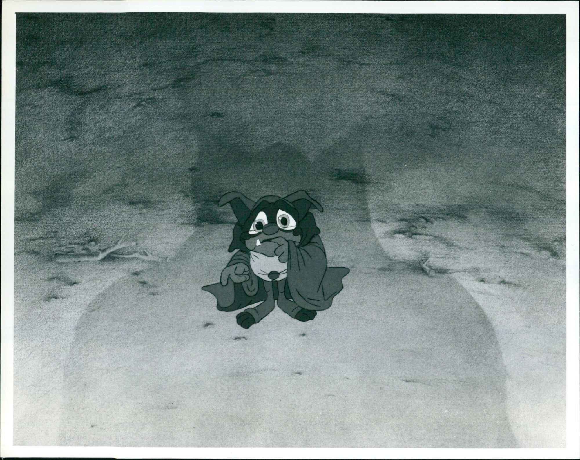 A parrot and a toad, Ethelred and Penelope, encounter a Werewolf in th