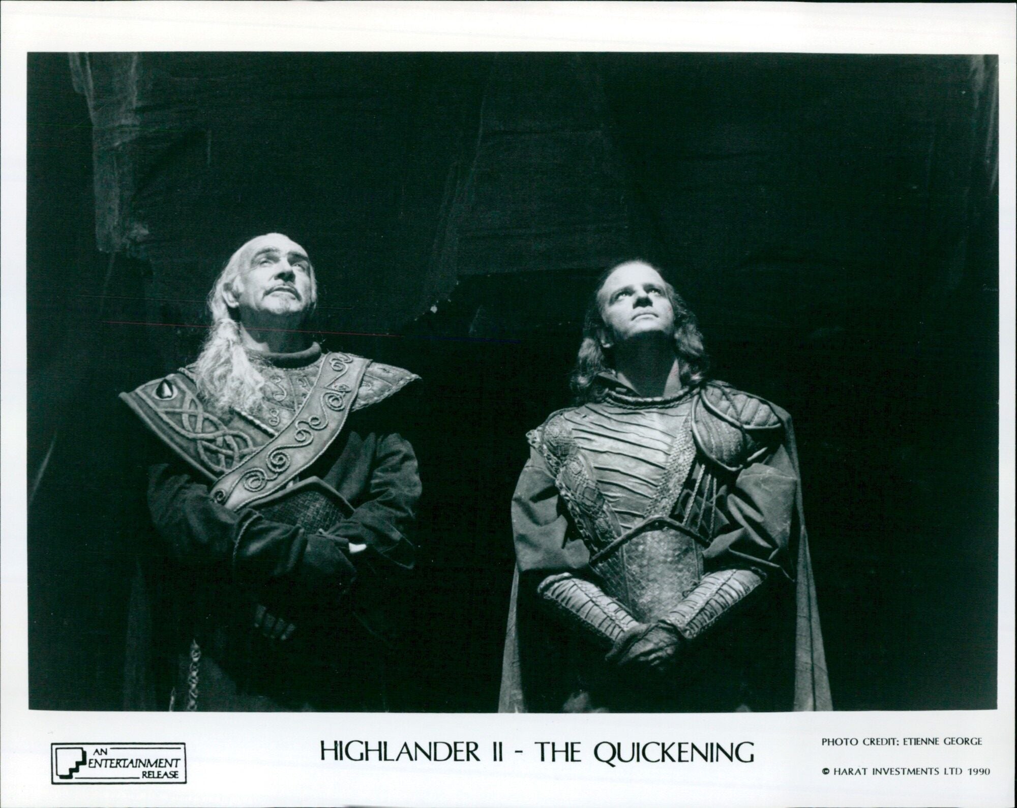 Actor Christopher Lambert poses on the set of Highlander II: The Quick