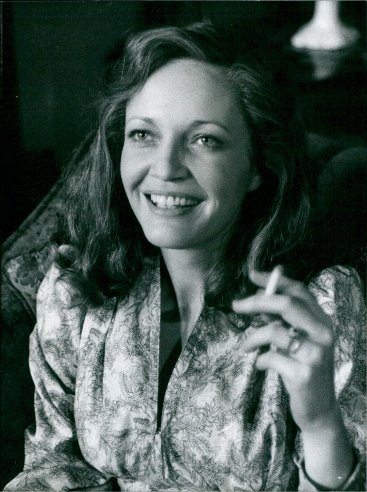 Jana Shelden as Kitty Oppenheimer, the wife of nuclear scientist J. Ro
