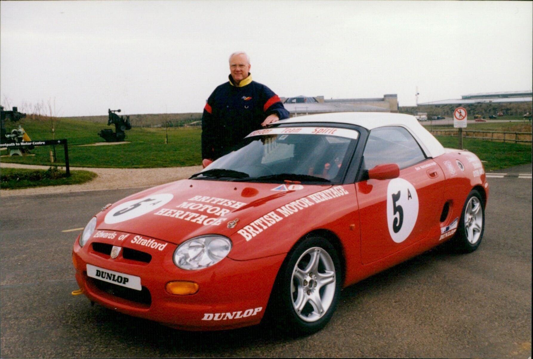 MGF makes racing debut - Vintage Photograph