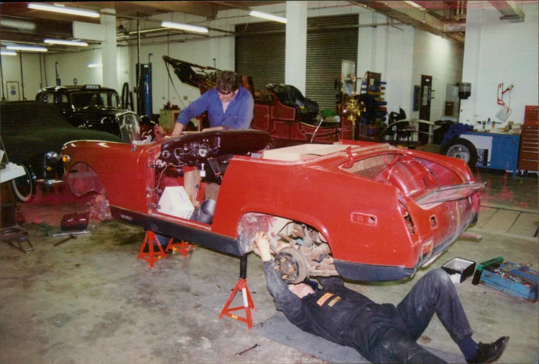 MG Midget build for charity - Vintage Photograph