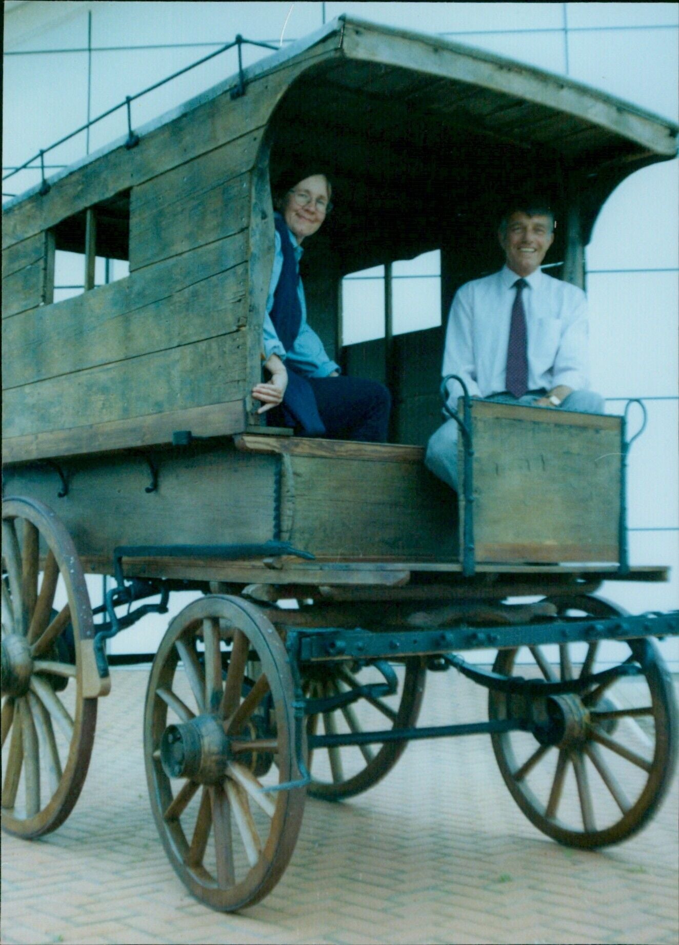 A wagon used to transport cane is pictured at Standlake Museum in Oxfo