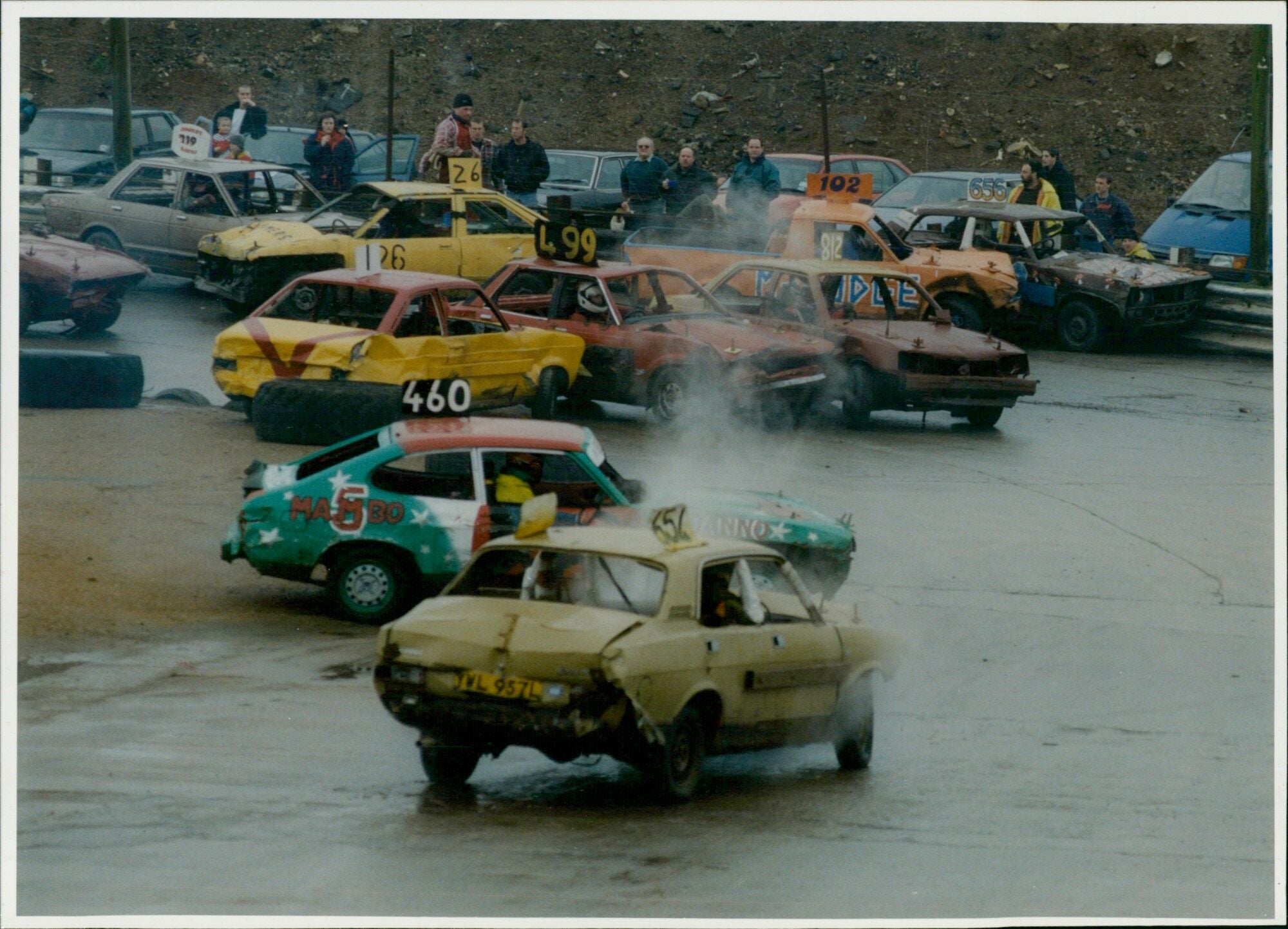 Standlake Banger racing - Vintage Photograph