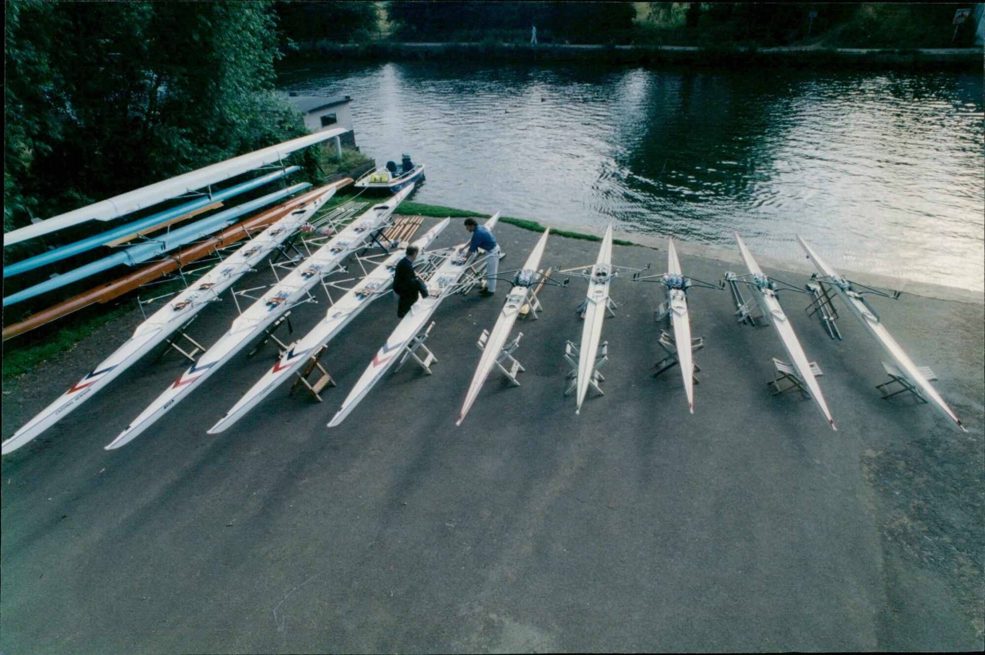 Members of the Oxford Rowing Club officially name new boats on Decembe