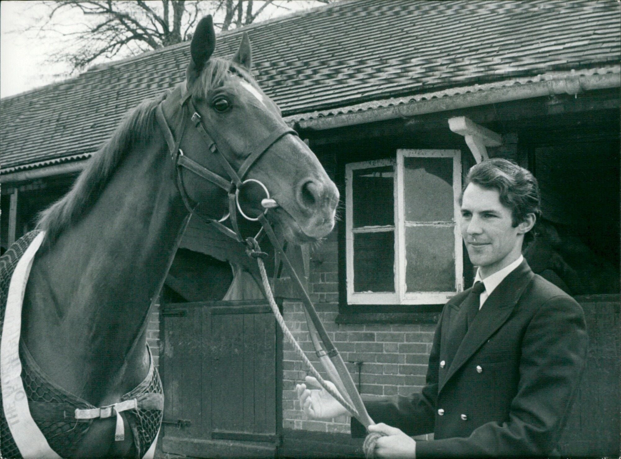 Jockey Graham Thorner celebrates aboard Well To Do, the 1972 National