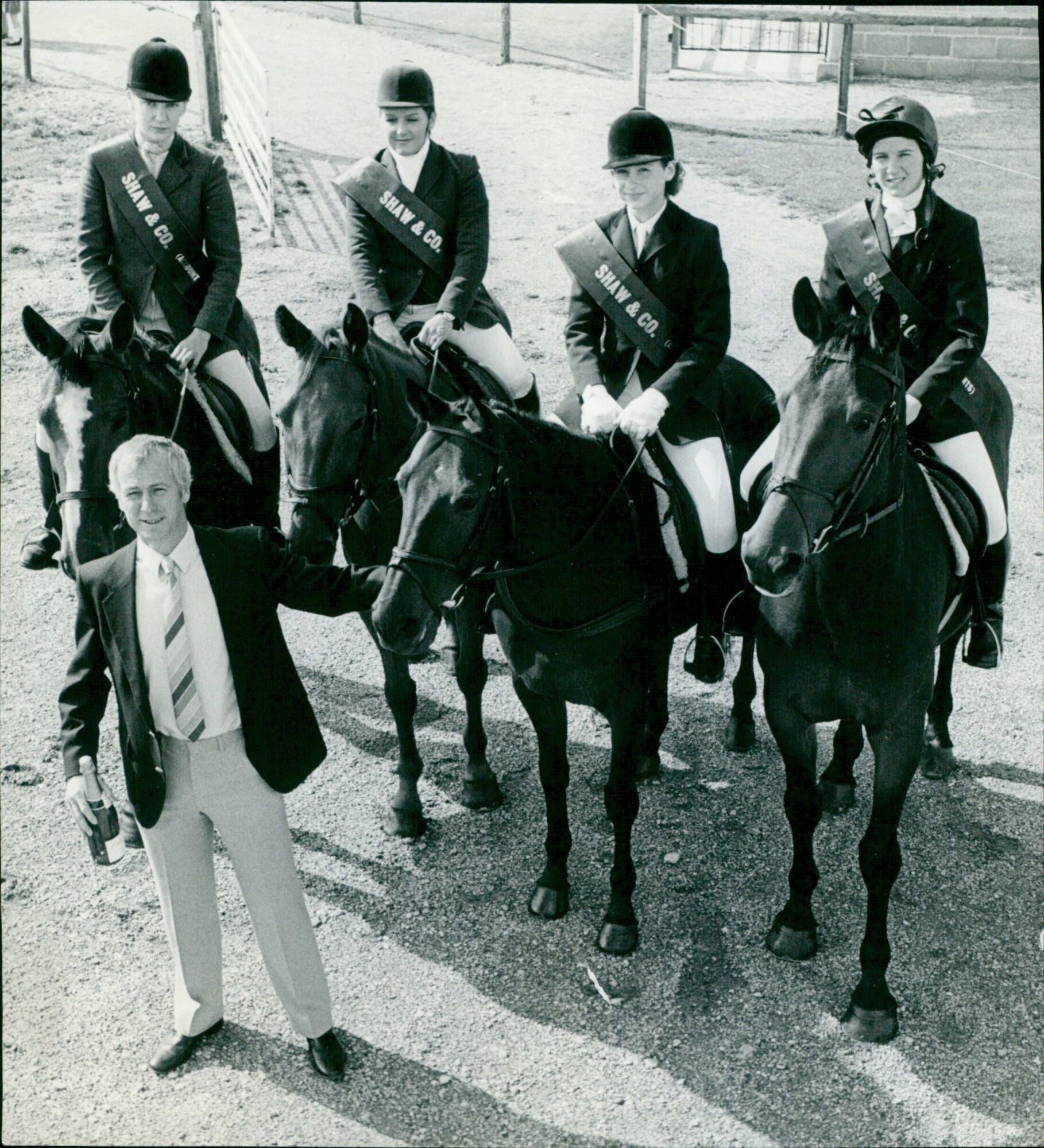 Oxford show jumping team - Vintage Photograph
