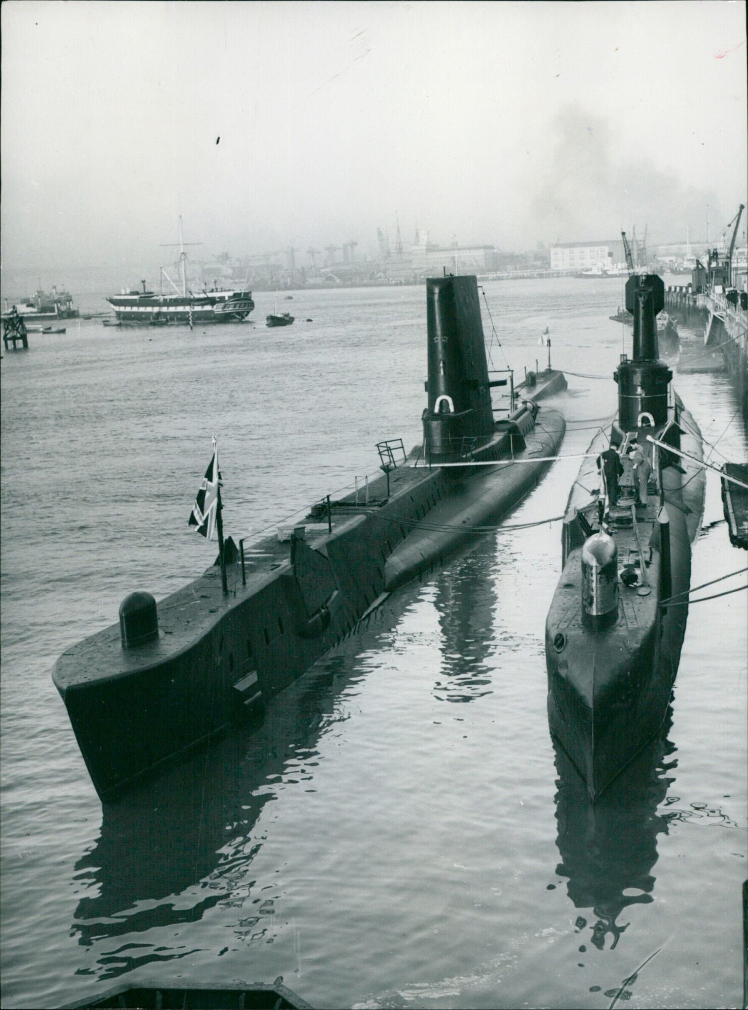 HMS Artful and HMS Taciturn - Vintage Photograph
