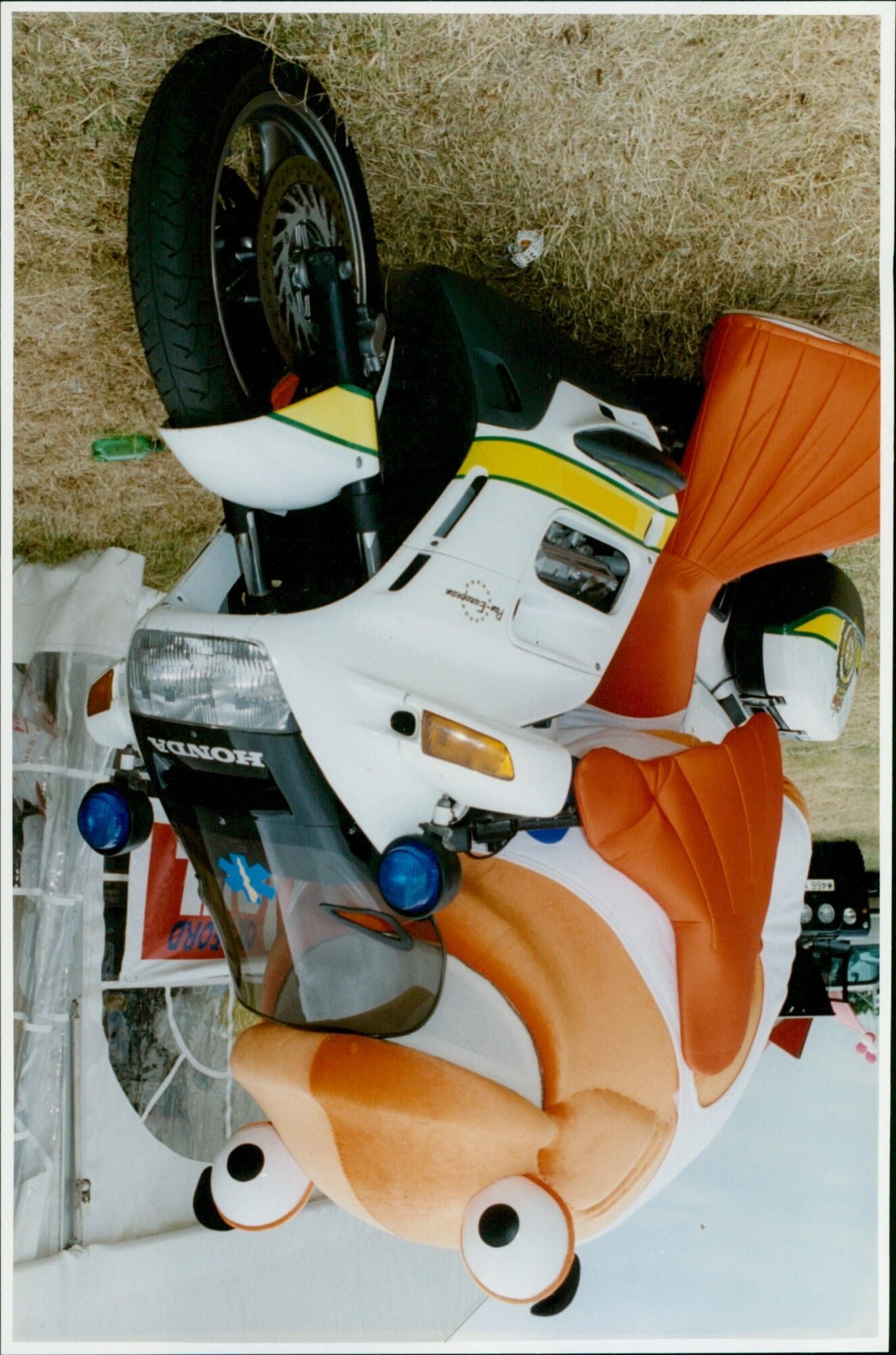 Oxford United players Ross and Simon Weatherstone, Tayah Davis, and pa