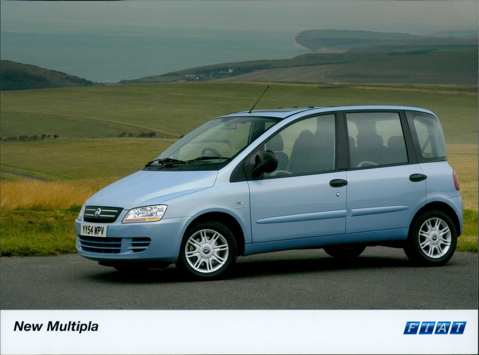 Fiat unveils its new MPV, the Multipla FTAT. - Vintage Photograph