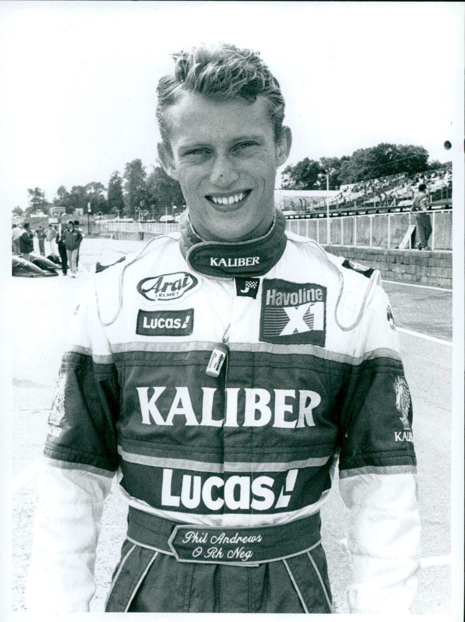 Arai ELMET Lucas KALIBER and Havoline KALIBER Lucas race cars driven b