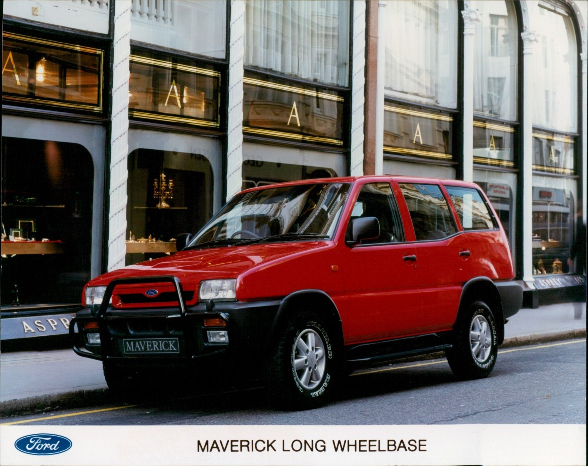 Ford Maverick long wheelbase vehicle in Oxford, UK. - Vintage Photogra