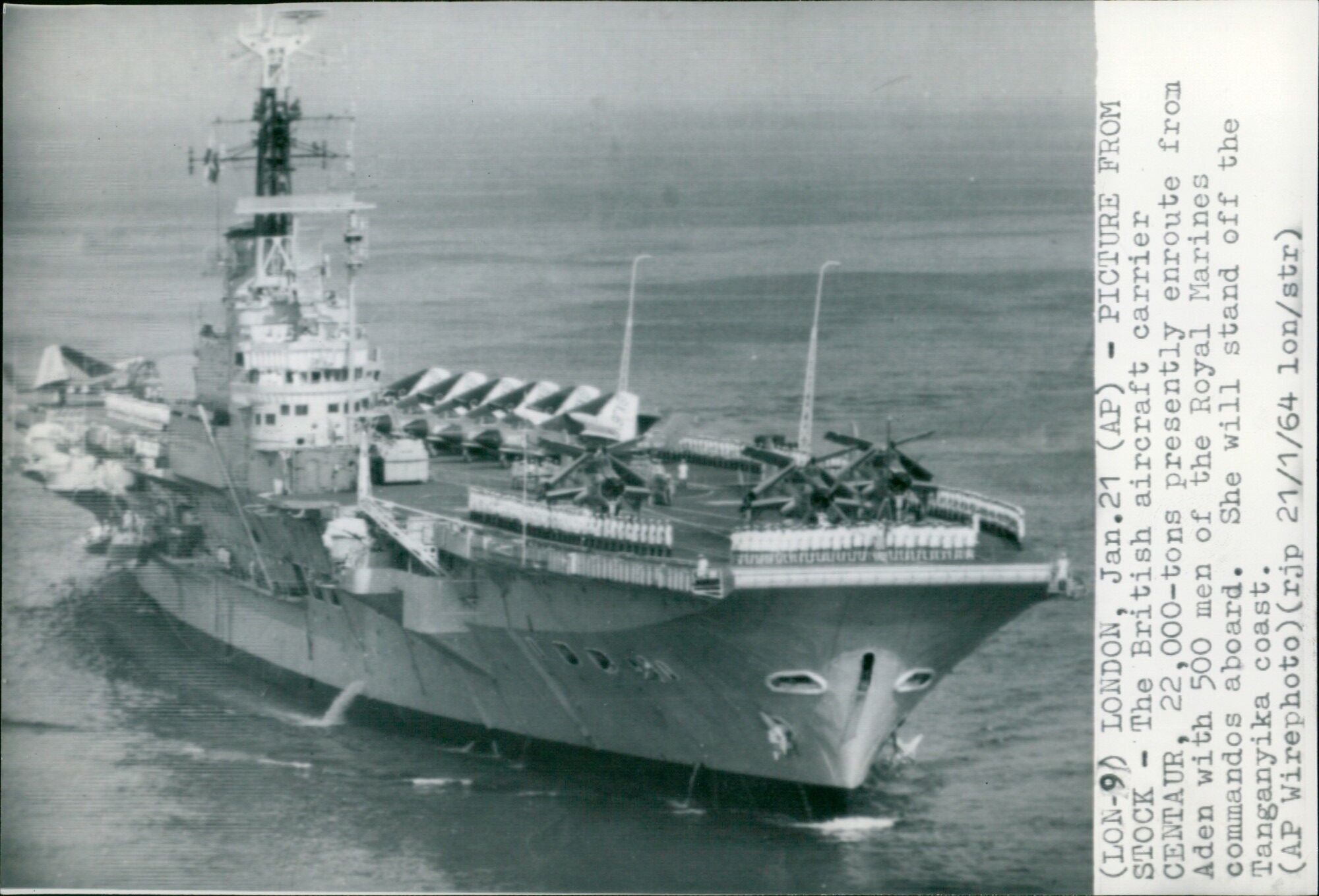 HMS Centaur - Vintage Photograph