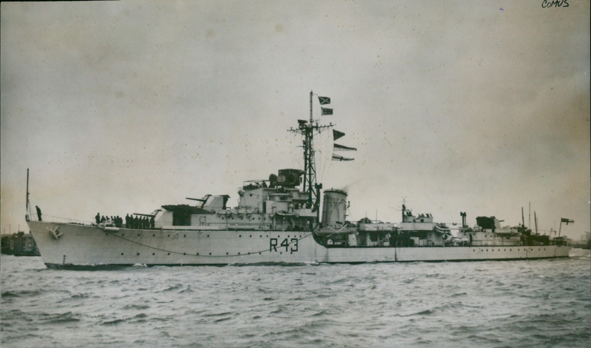 HMS Comus - Vintage Photograph
