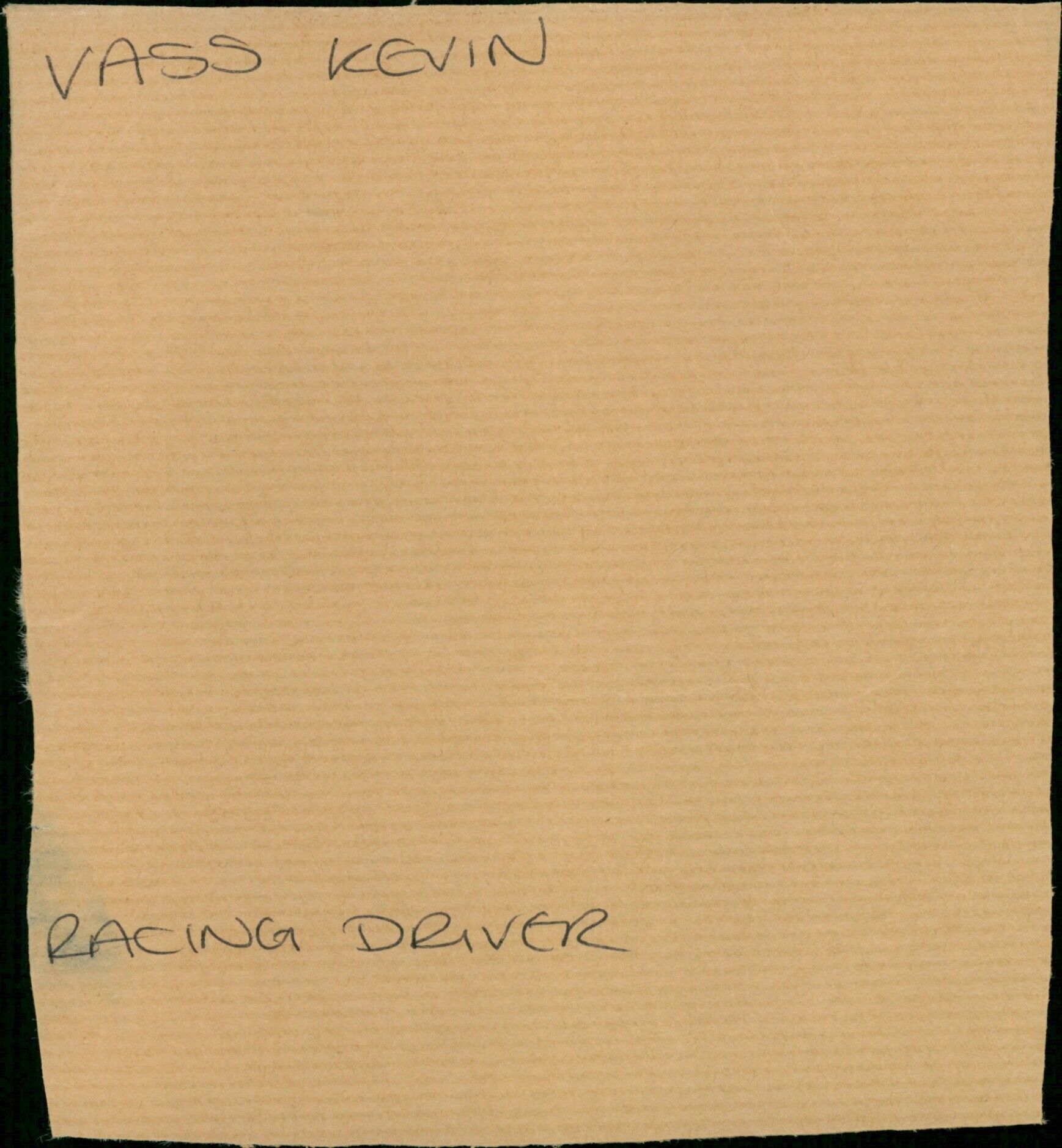 Vass Kevin, a professional race car driver, poses with his car. - Vint