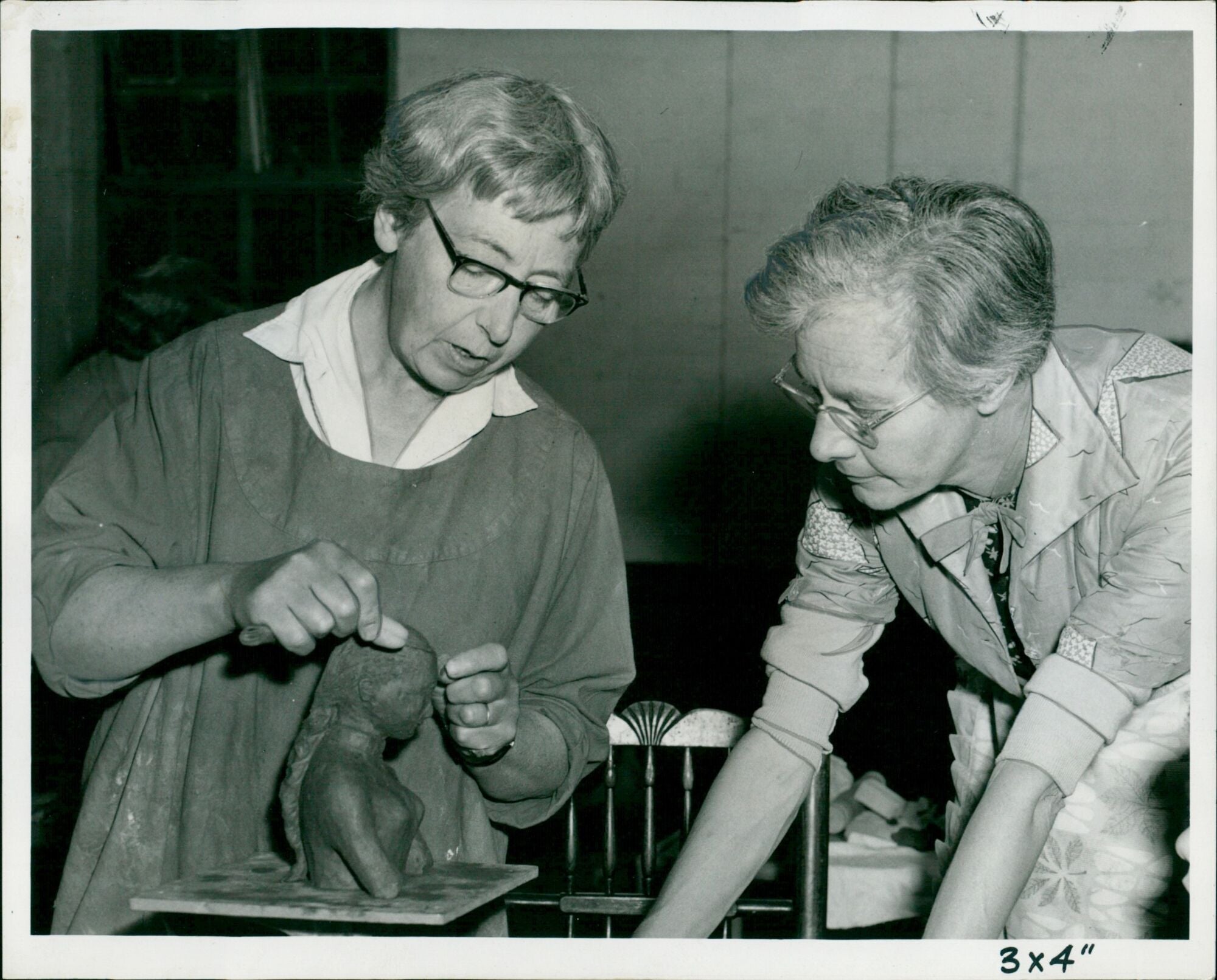 Mrs. Betty Rea and her 35th birthday celebration. - Vintage Photograph