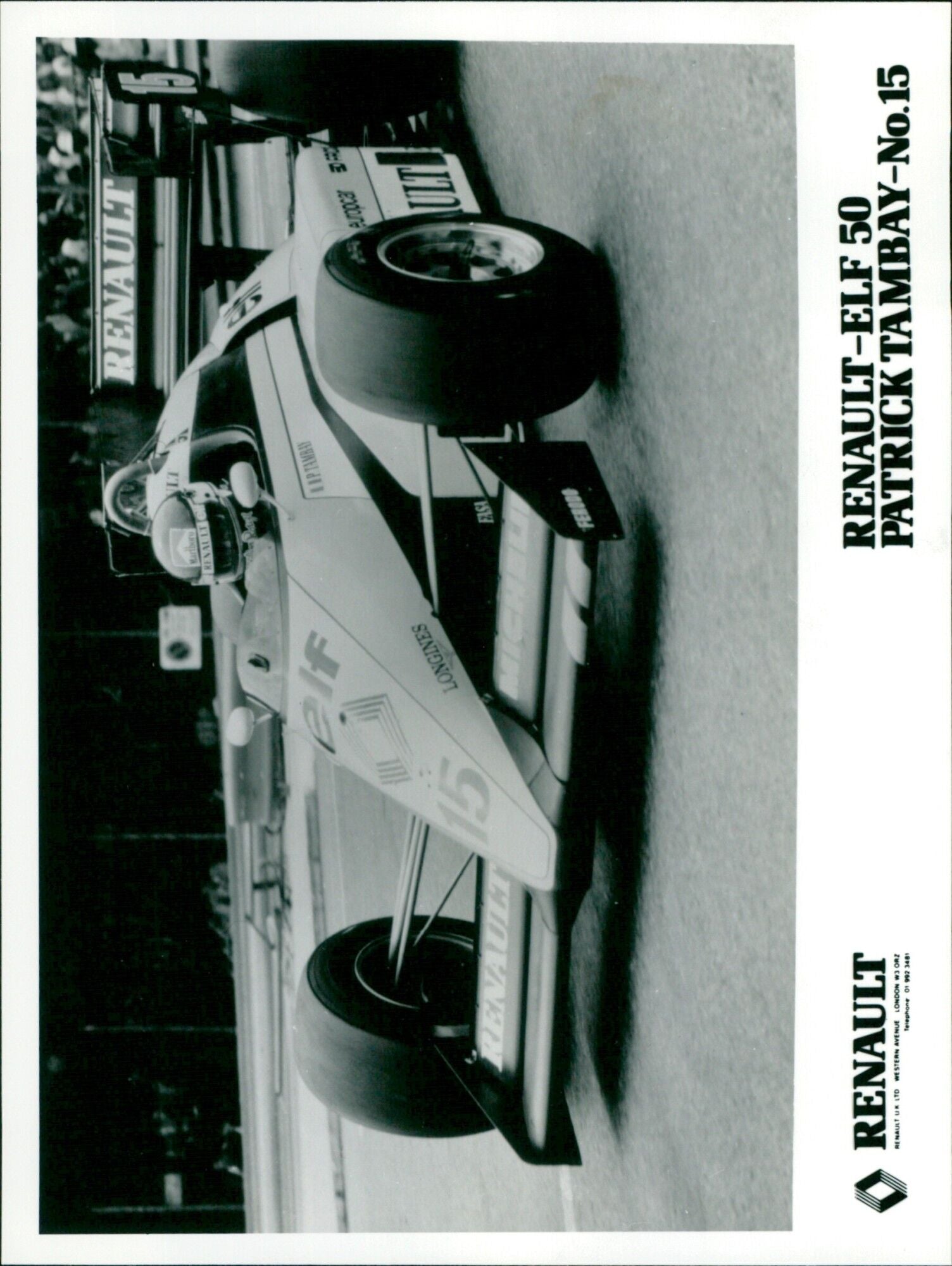 Patrick Tambay of Renault-Elf racing team competes in the Longines Mar