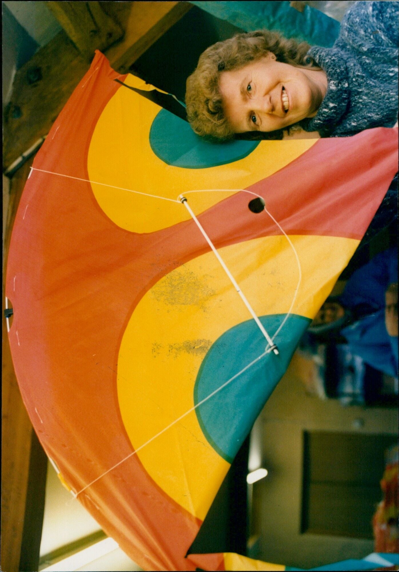 Kites from Oxfordshire, designed by Sqdn Ldr Don Dunford MBE, are set