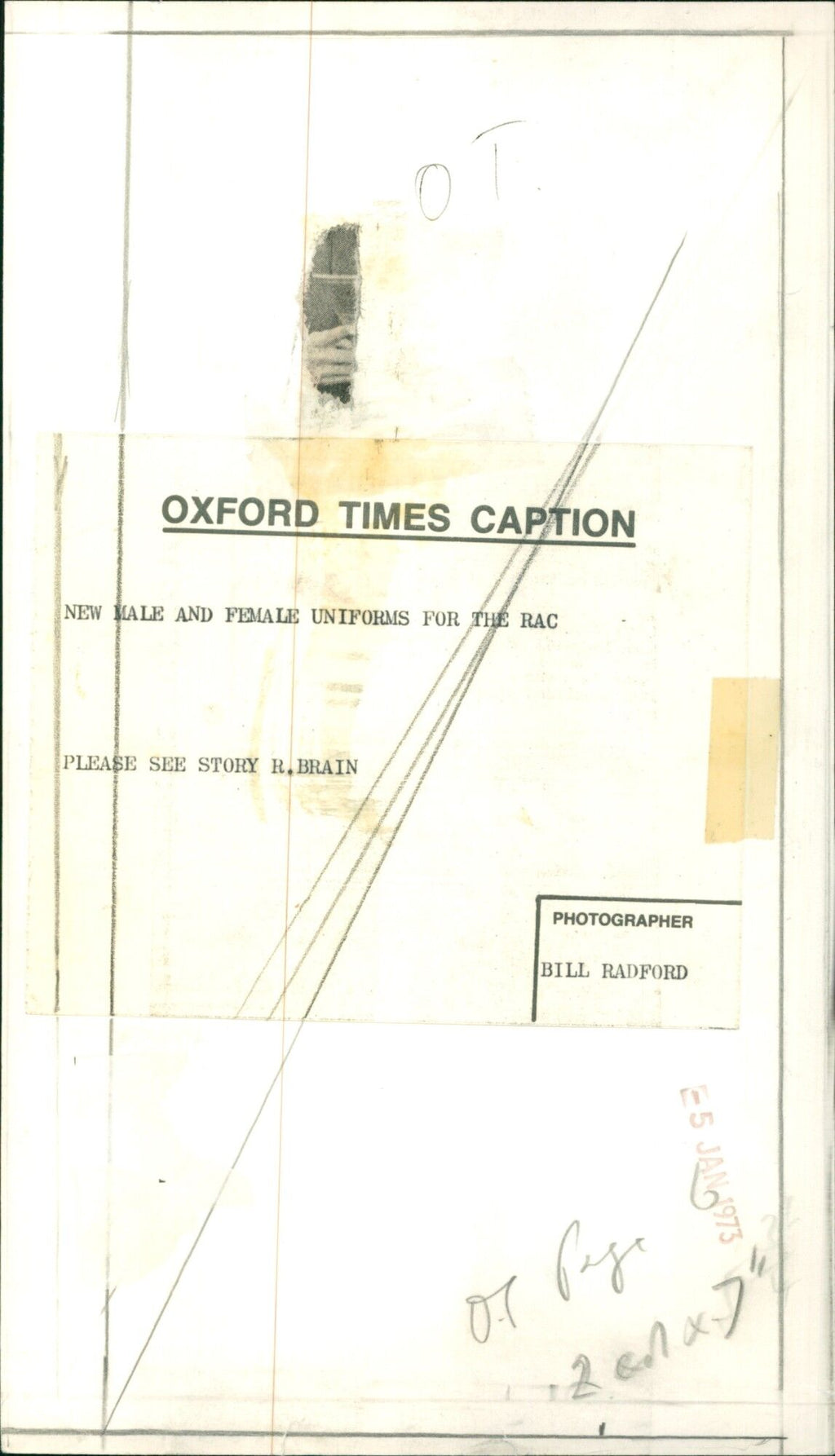 The Oxford Times introduces new uniforms for the RAC. - Vintage Photog