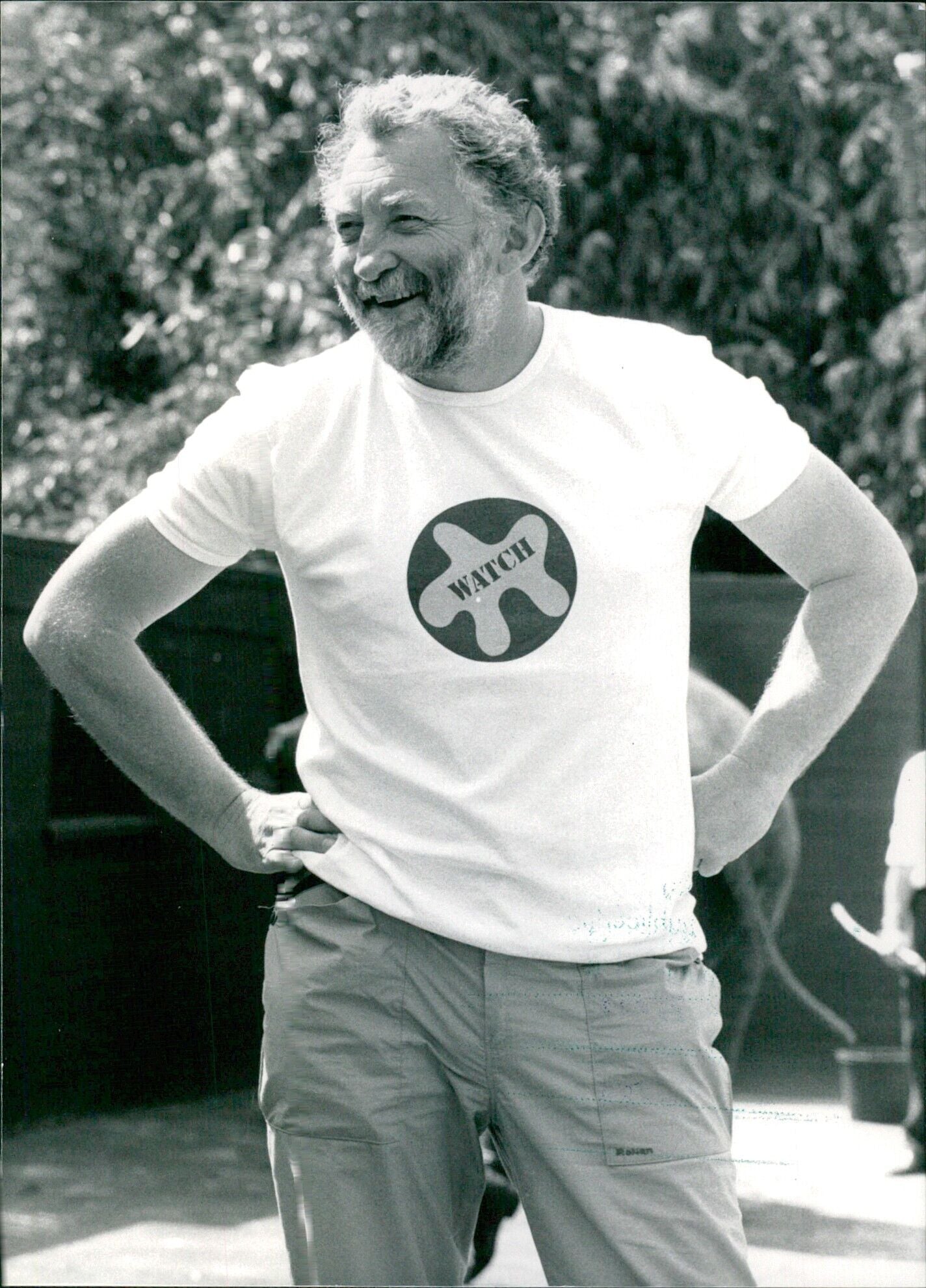 British botanist and television personality David Bellamy poses for a