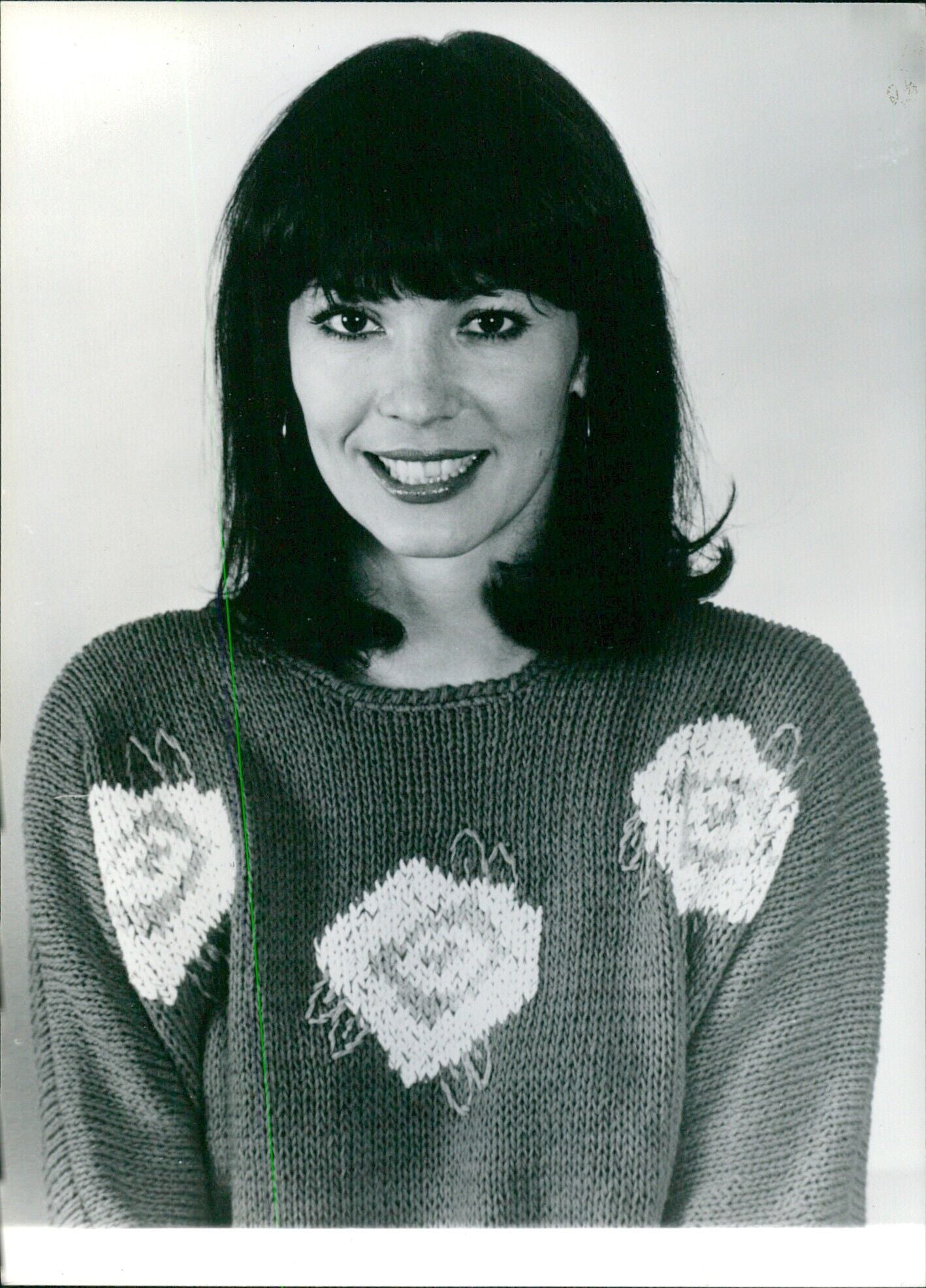 German actress Iris Berben poses for a photograph in London in 1982.