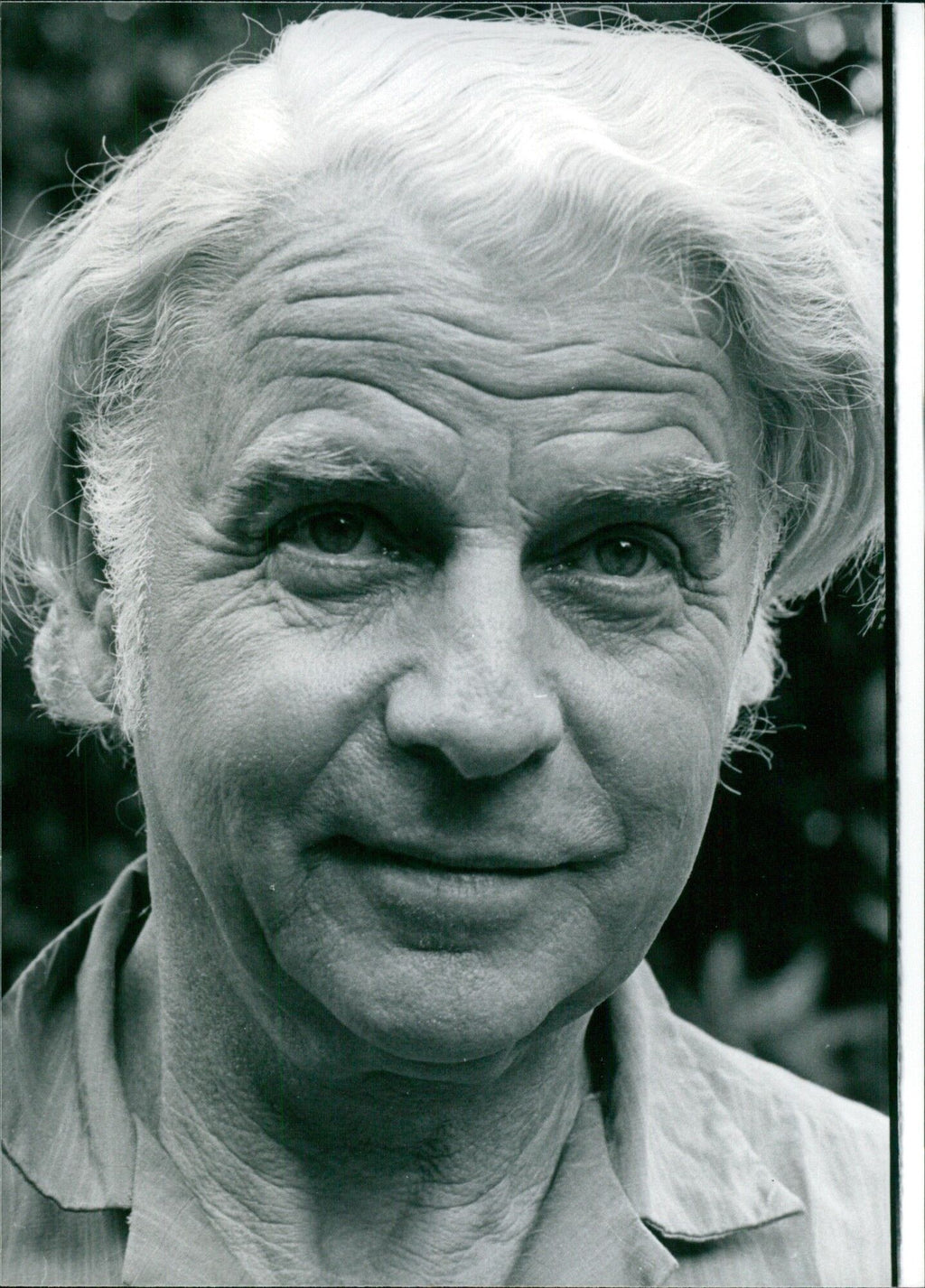 Distinguished Welsh actor and playwright Emlyn Williams poses for a ph