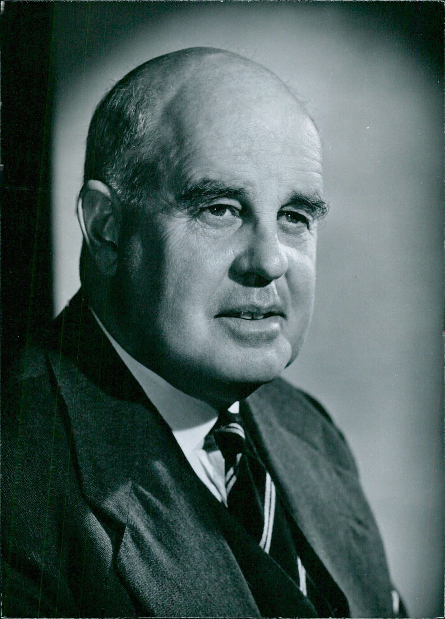 British businessman Sir Lancelot Royle poses for a portrait in 1959.