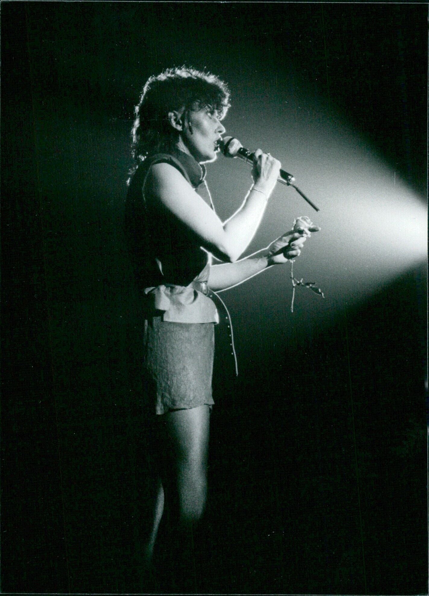 British rock singer-cum-actress Hazel O'Conner poses for a photo in 19