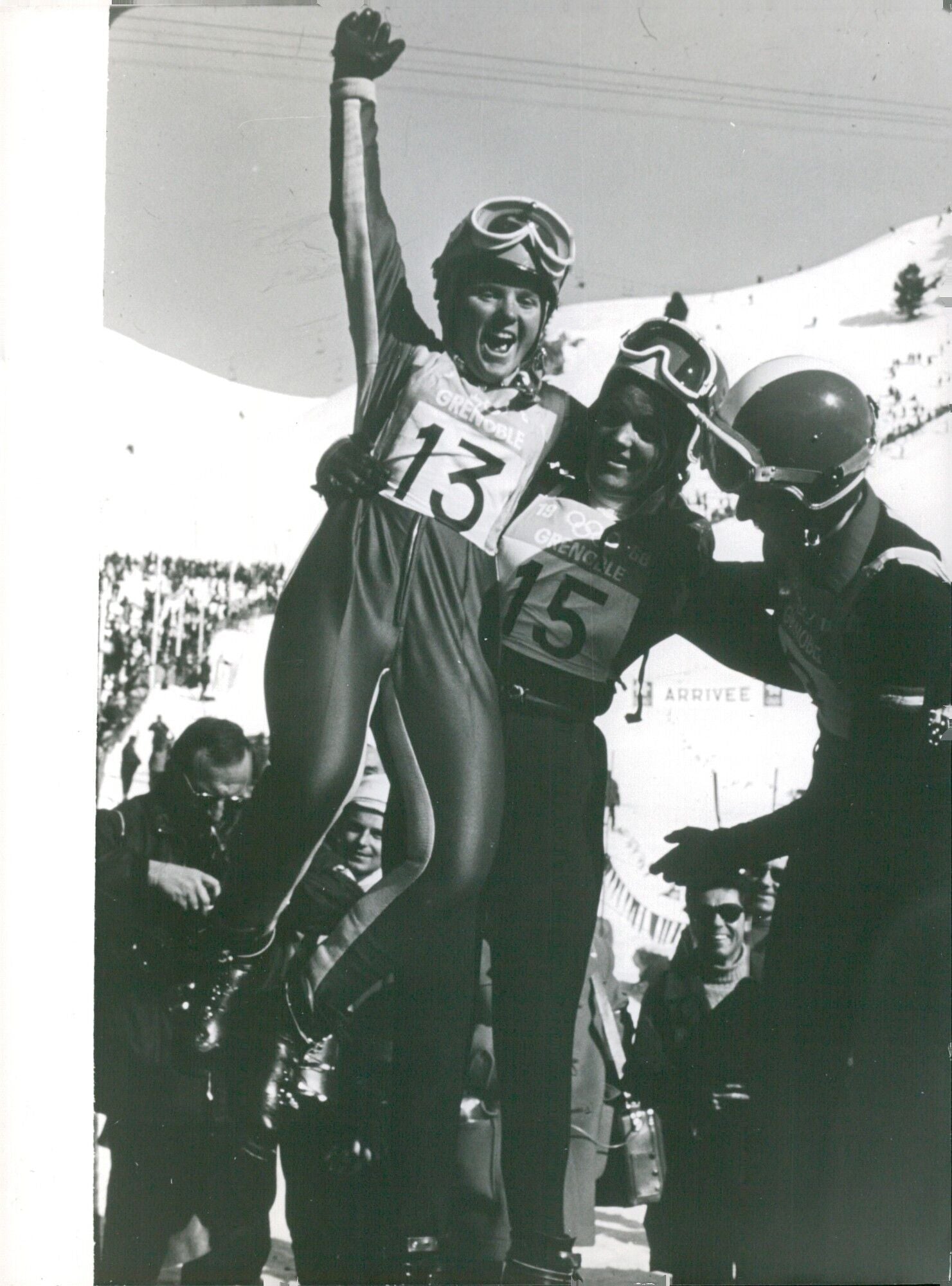 Supporters of the French presidential candidate, Isabelle Mir, cheer a