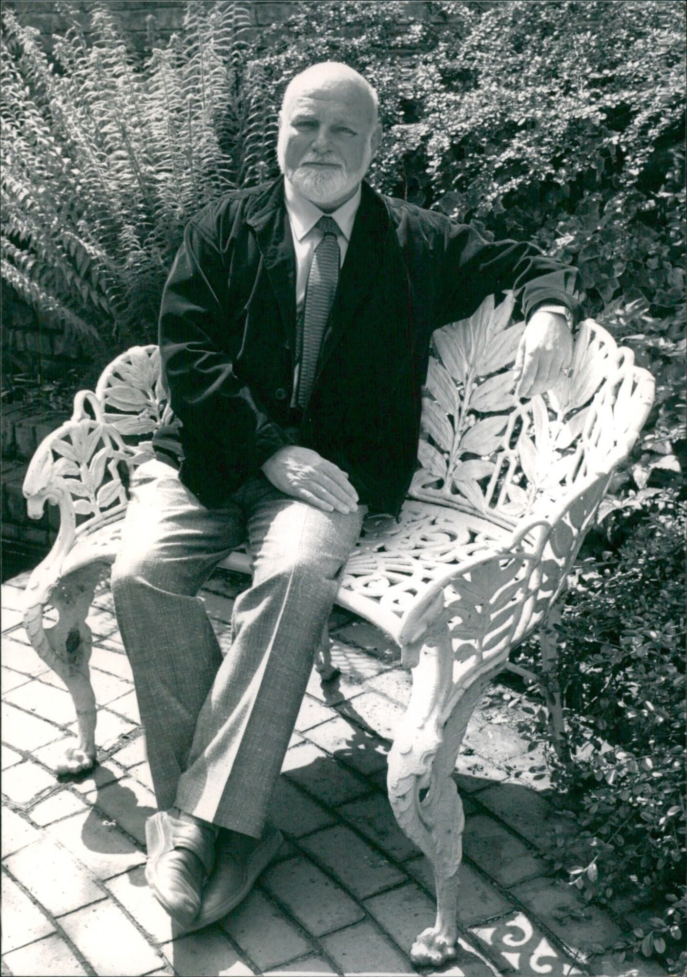 British film and theatre director John Schlesinger poses for a photo i