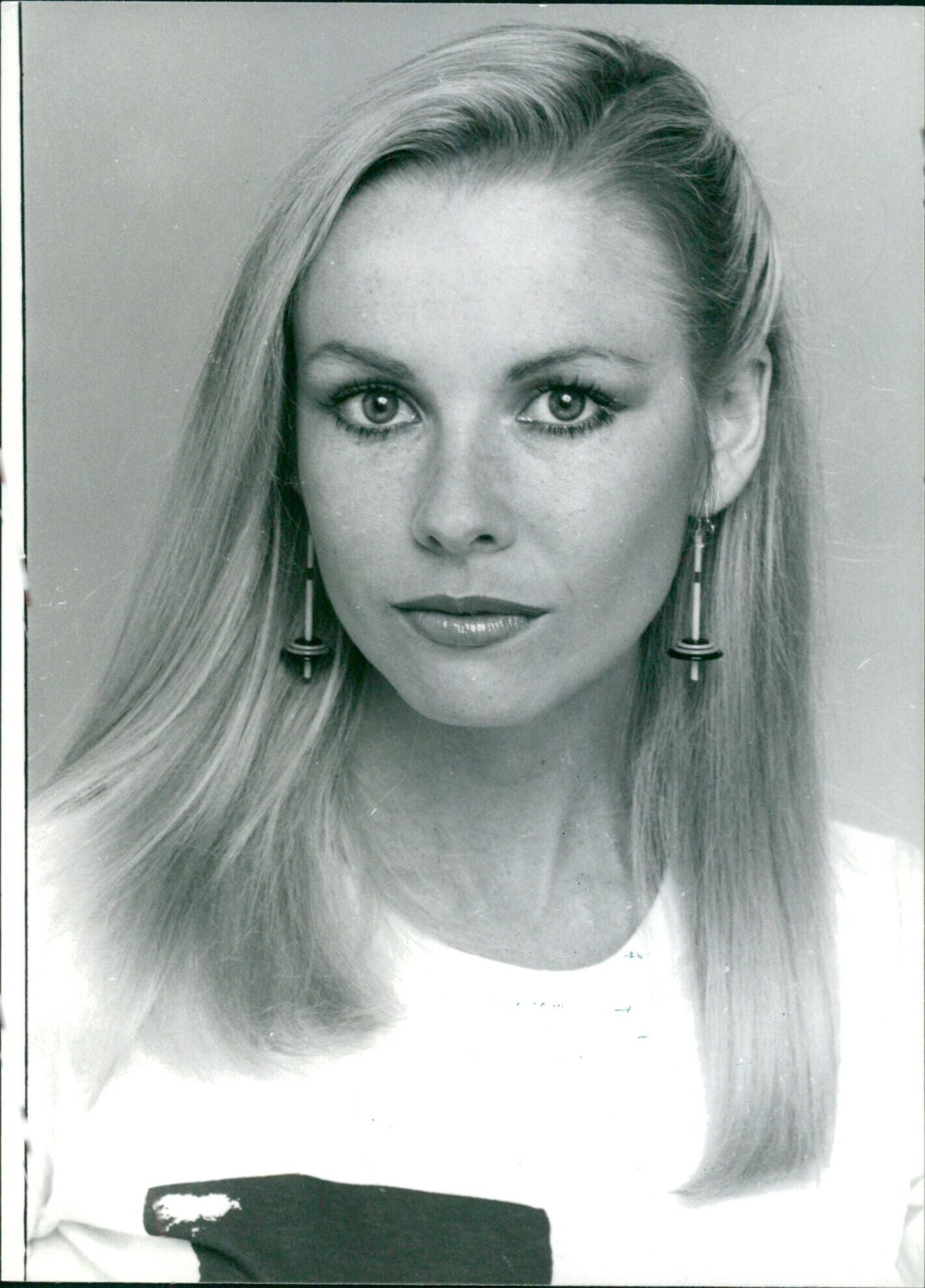 Australian actress Pamela Stephenson poses in London in 1980. - Vintag