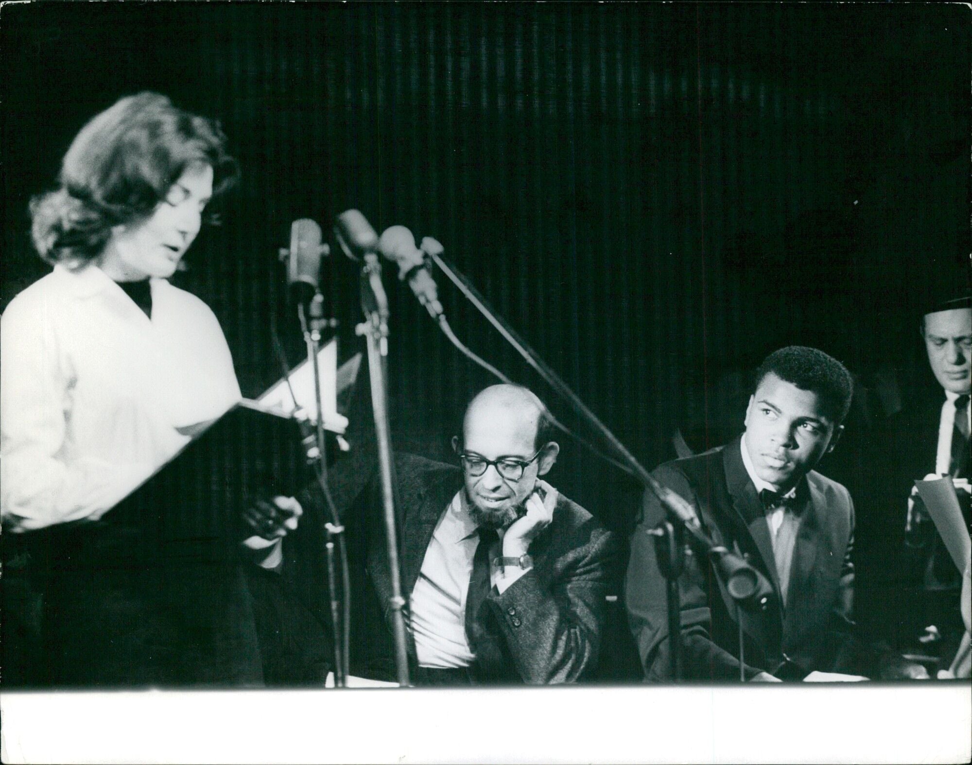 Members of the International Magazine team pose for a group photo in 1