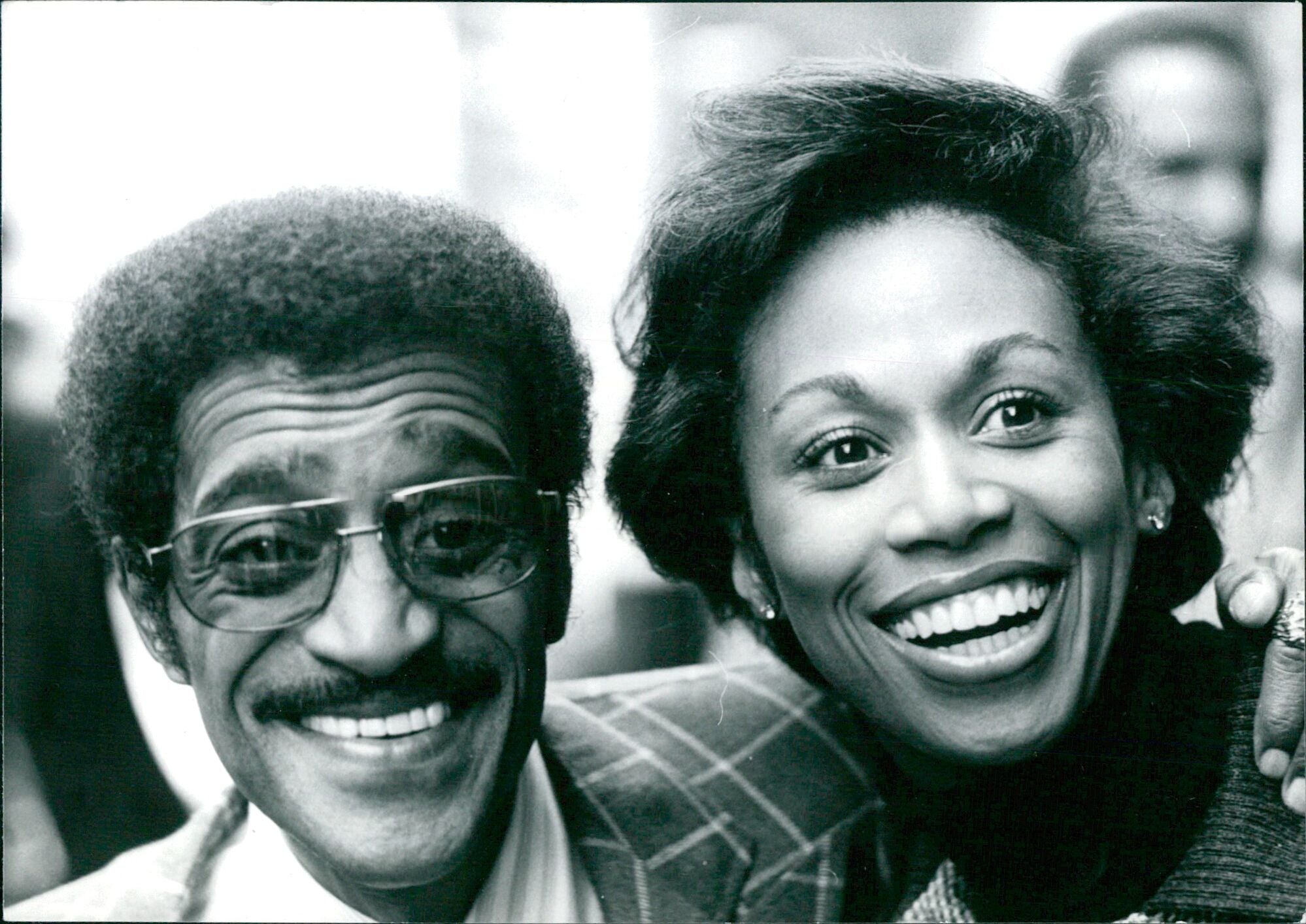 Sammy Davis Jr. and his wife Altovise pose for a portrait in 1977. - V