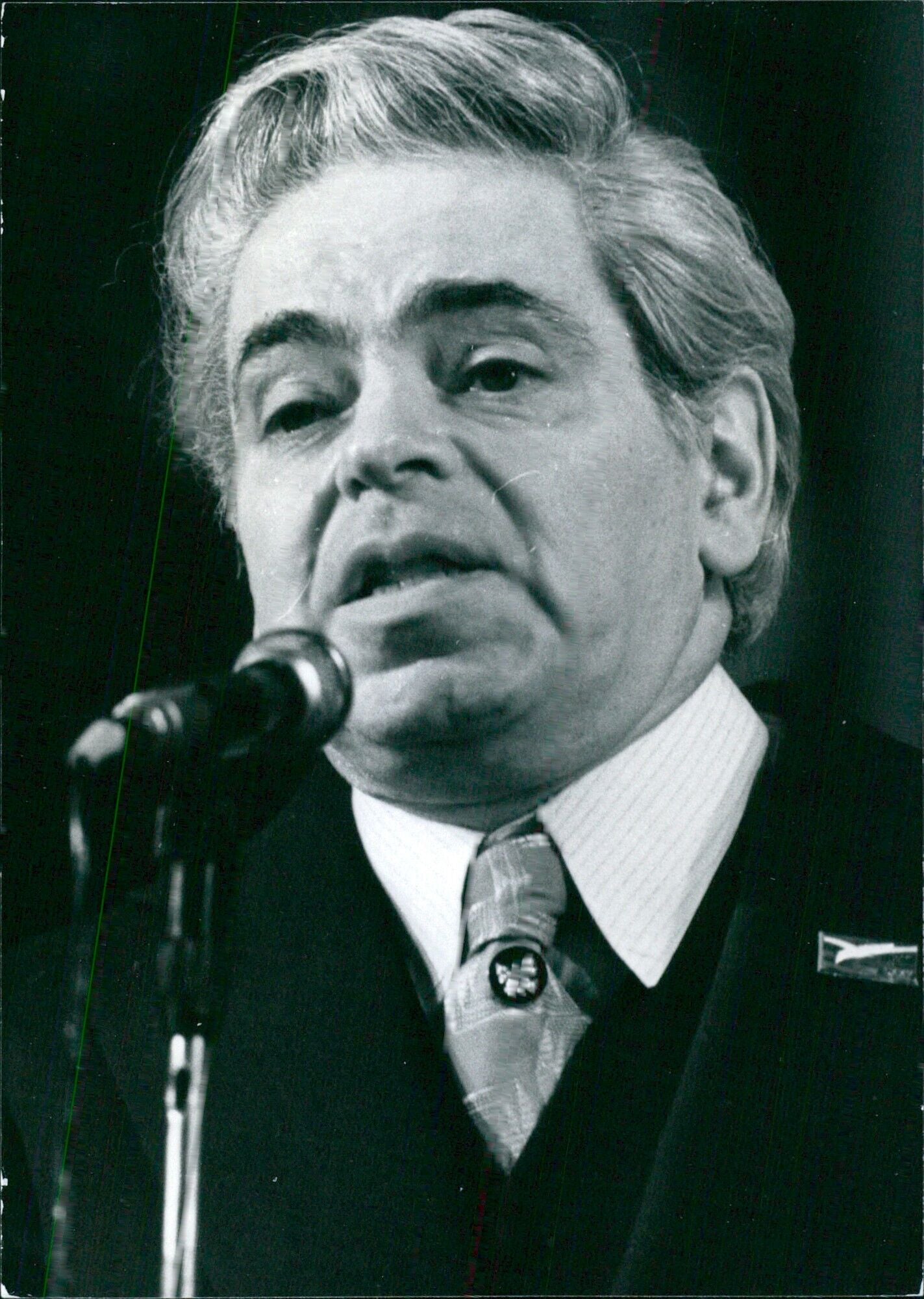 Arkadi Raikin, the renowned Soviet Union comic actor, poses for a port