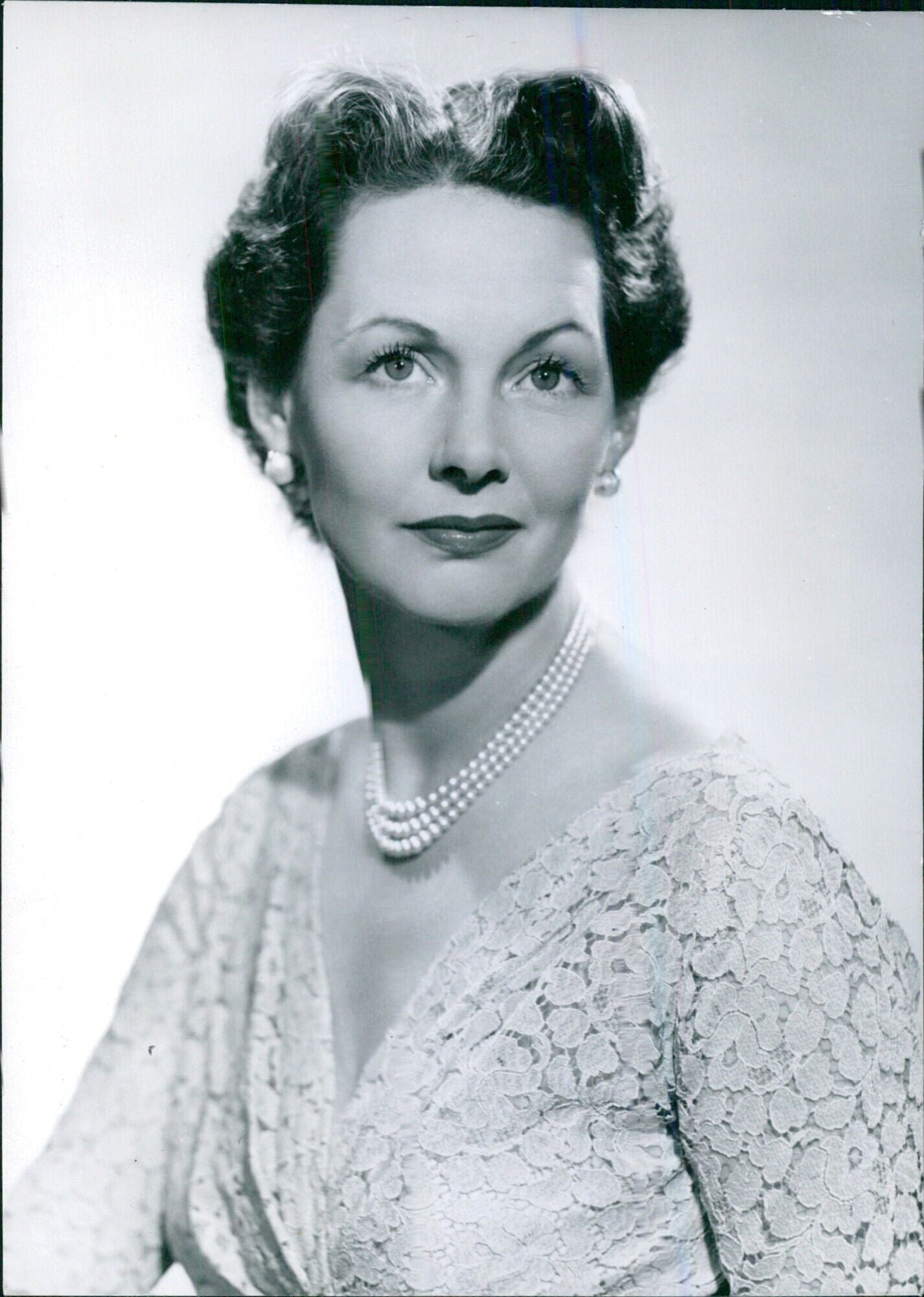 British television and screen actress Elizabeth Allen poses for a port