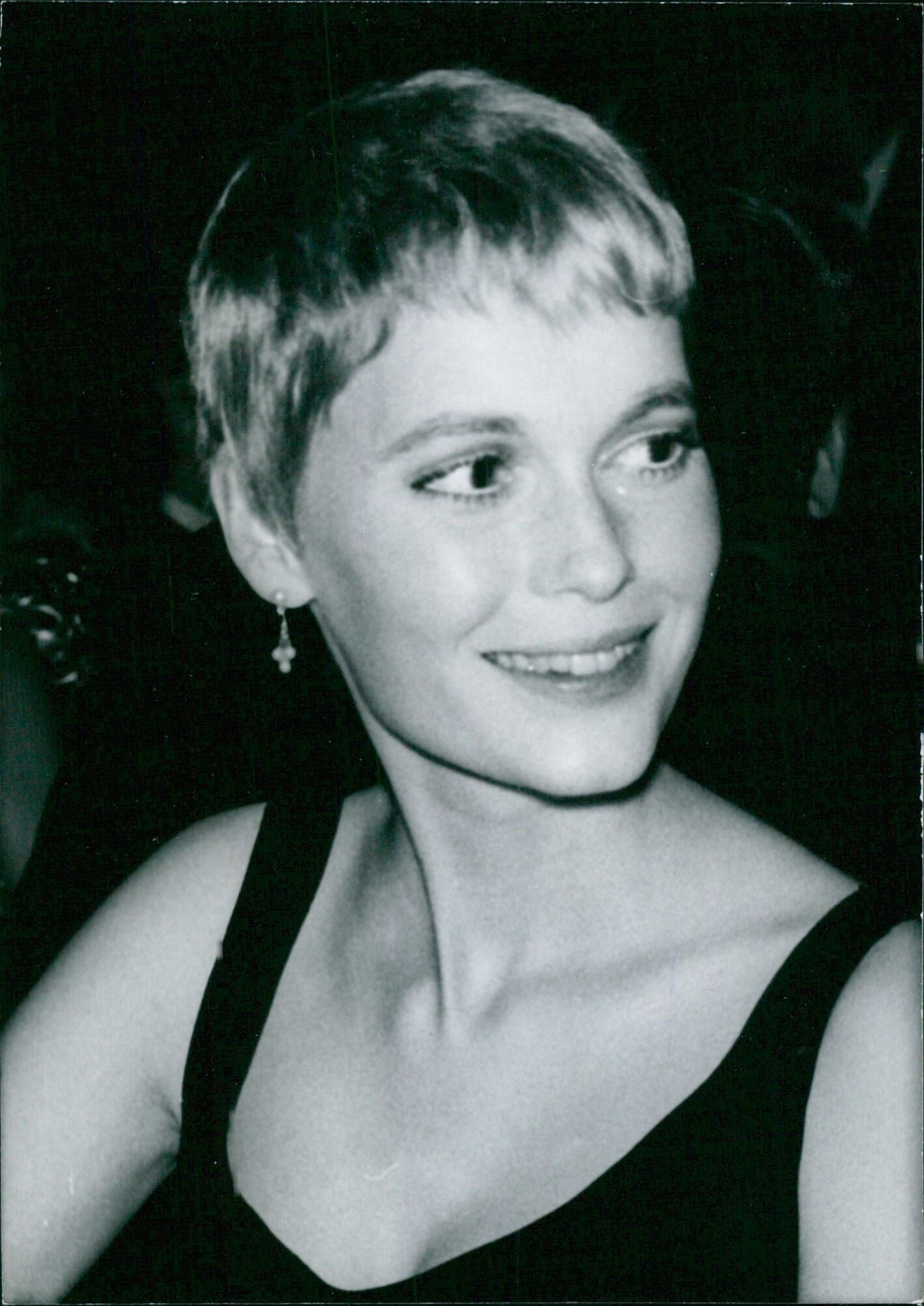 American actress Mia Farrow and 51 year-old Frank Sinatra pose for a p