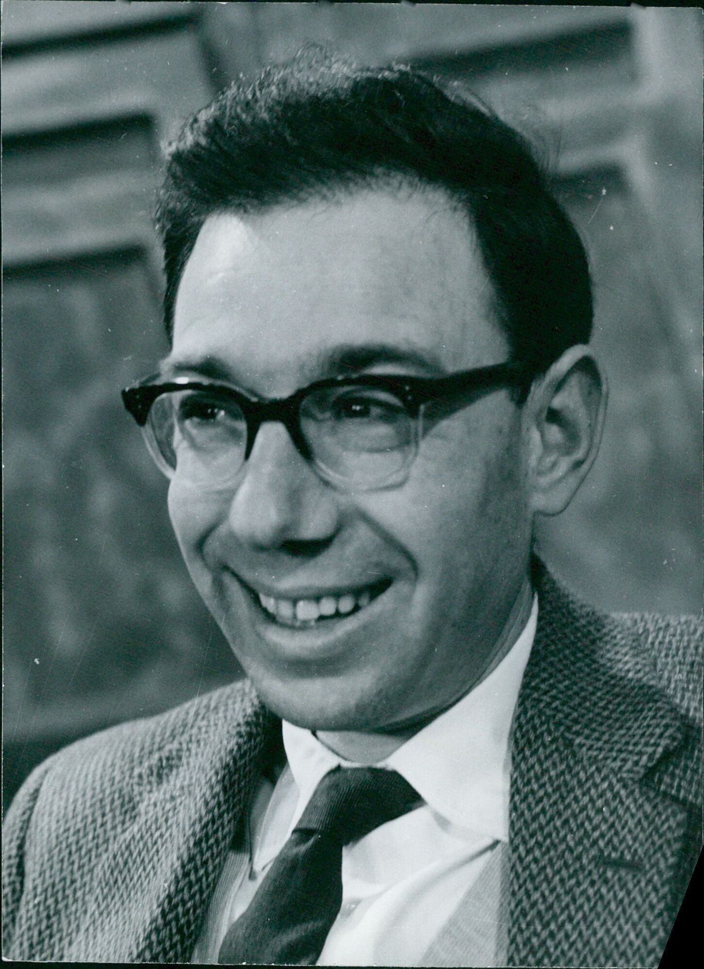 South African writer Dan Jacobsen poses for a portrait in 1970. - Vint