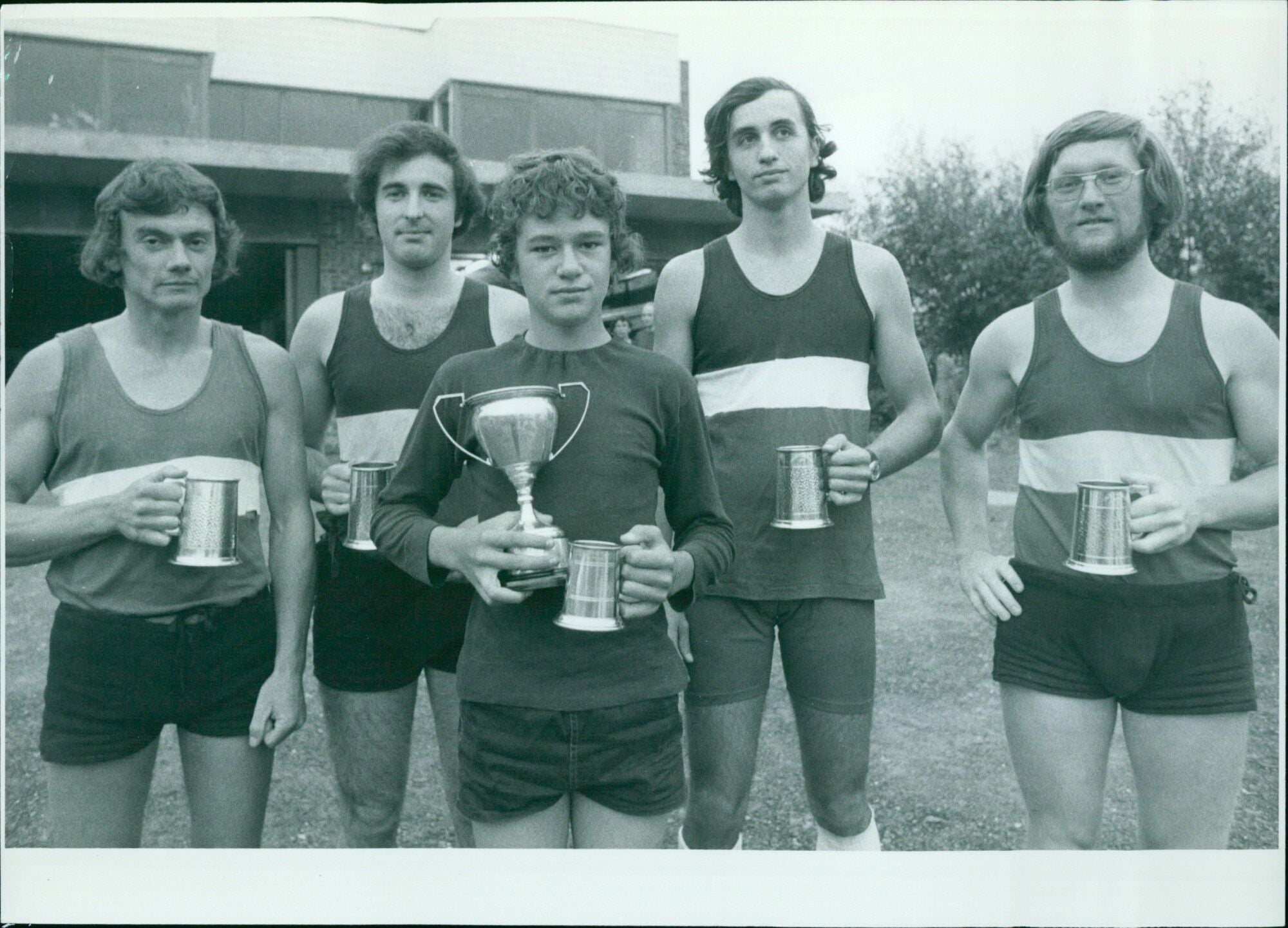 The City of Oxford Rowing Club celebrates their victory at the Trentha