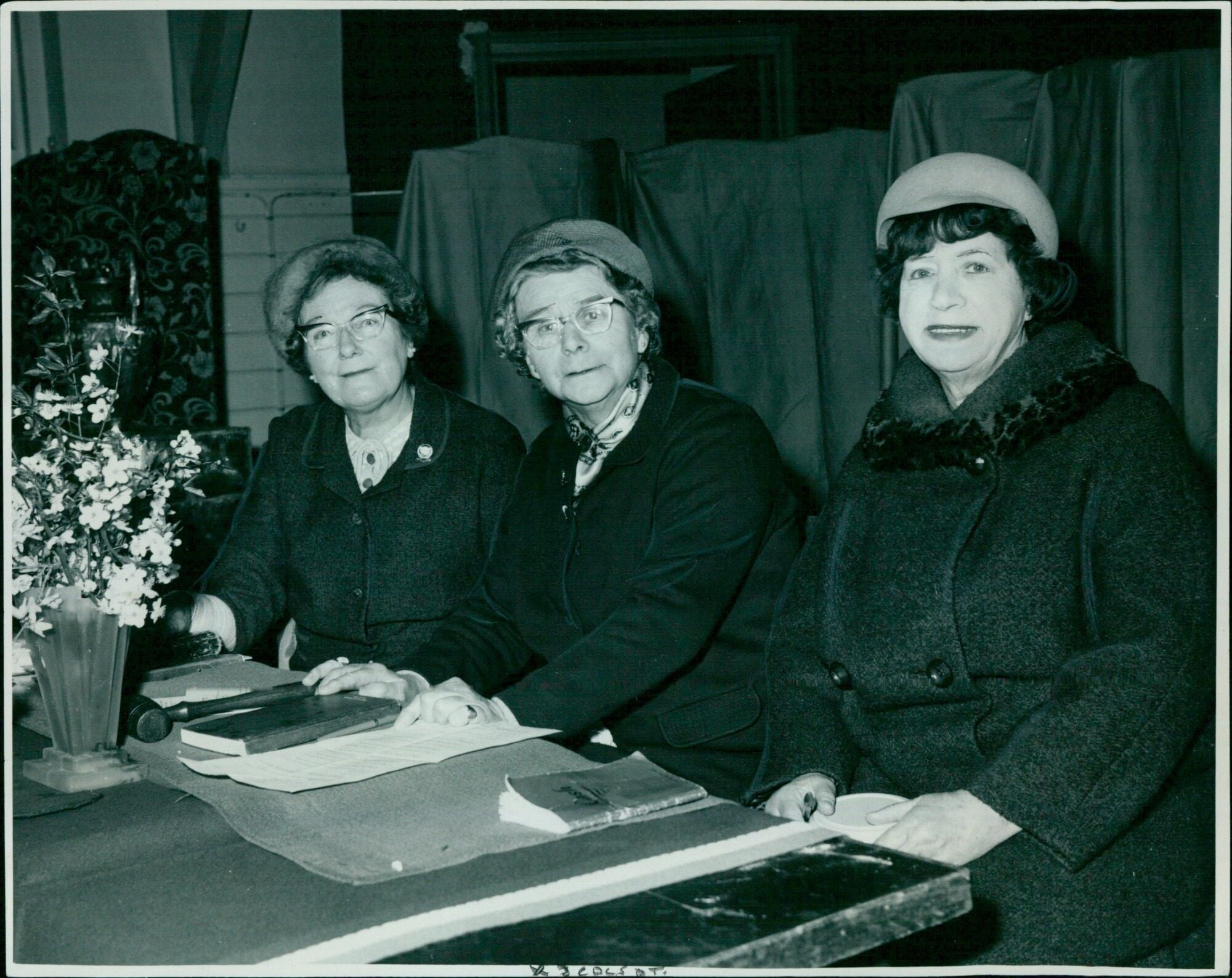 Officers of the North Oxford Townswomen's Guild pose for a photograph