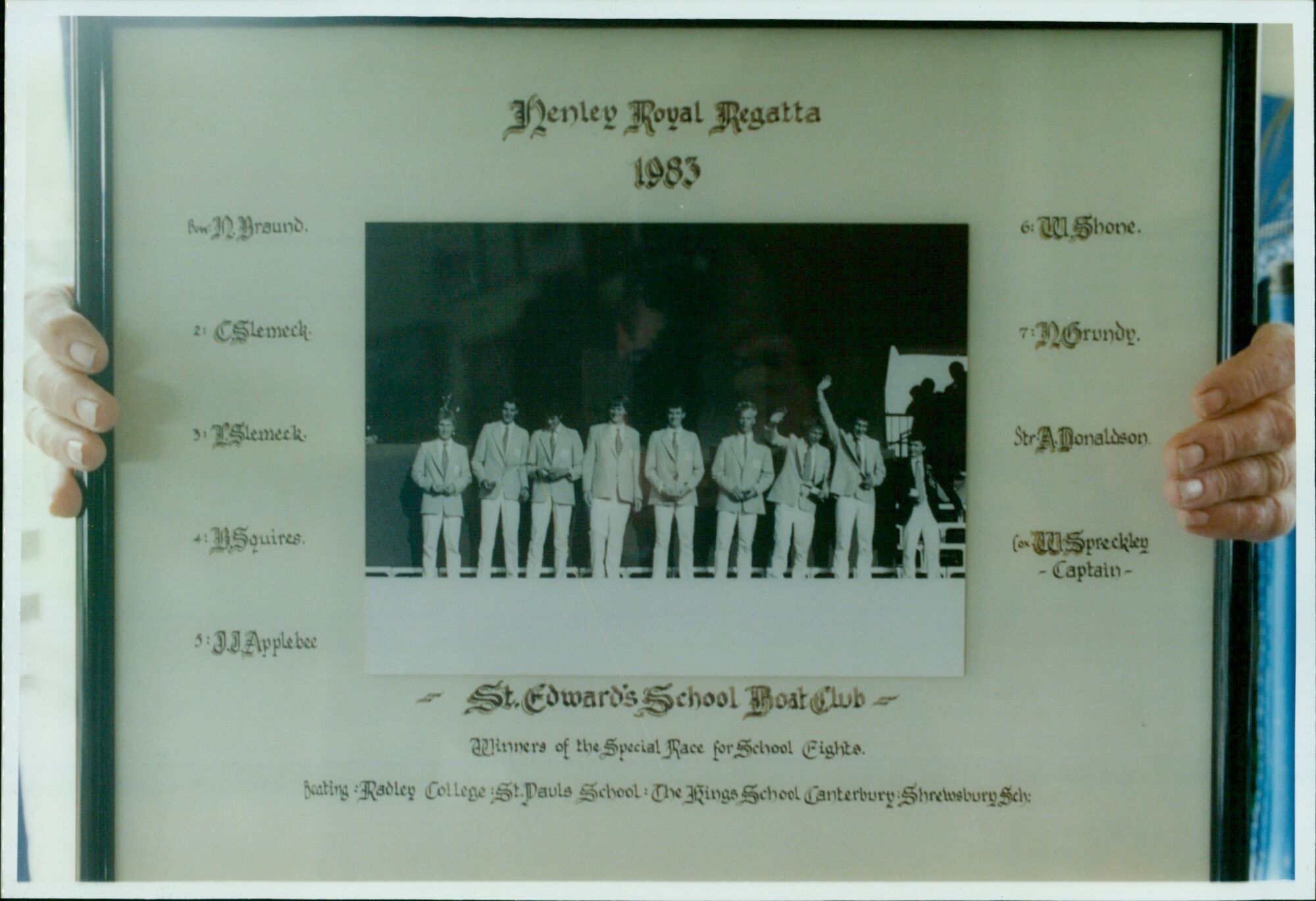 Geoffrey Beesley retires as boatman at St. Edward's School Boat Club,