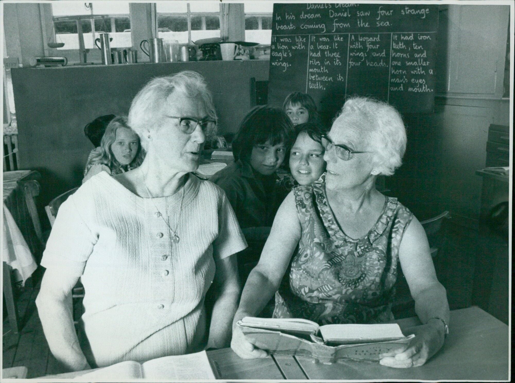 A dream of four strange beasts is depicted in this photograph. - Vinta