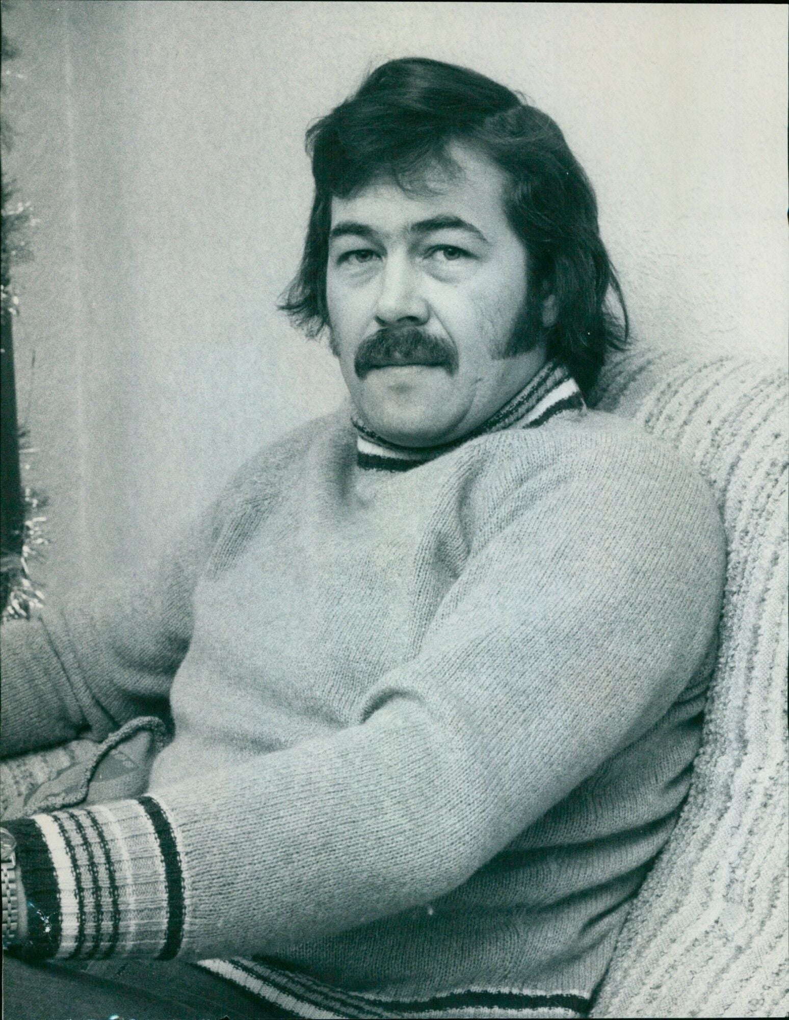 Fireman Robert Skelcher after rescuing a victim from the Campion Hall