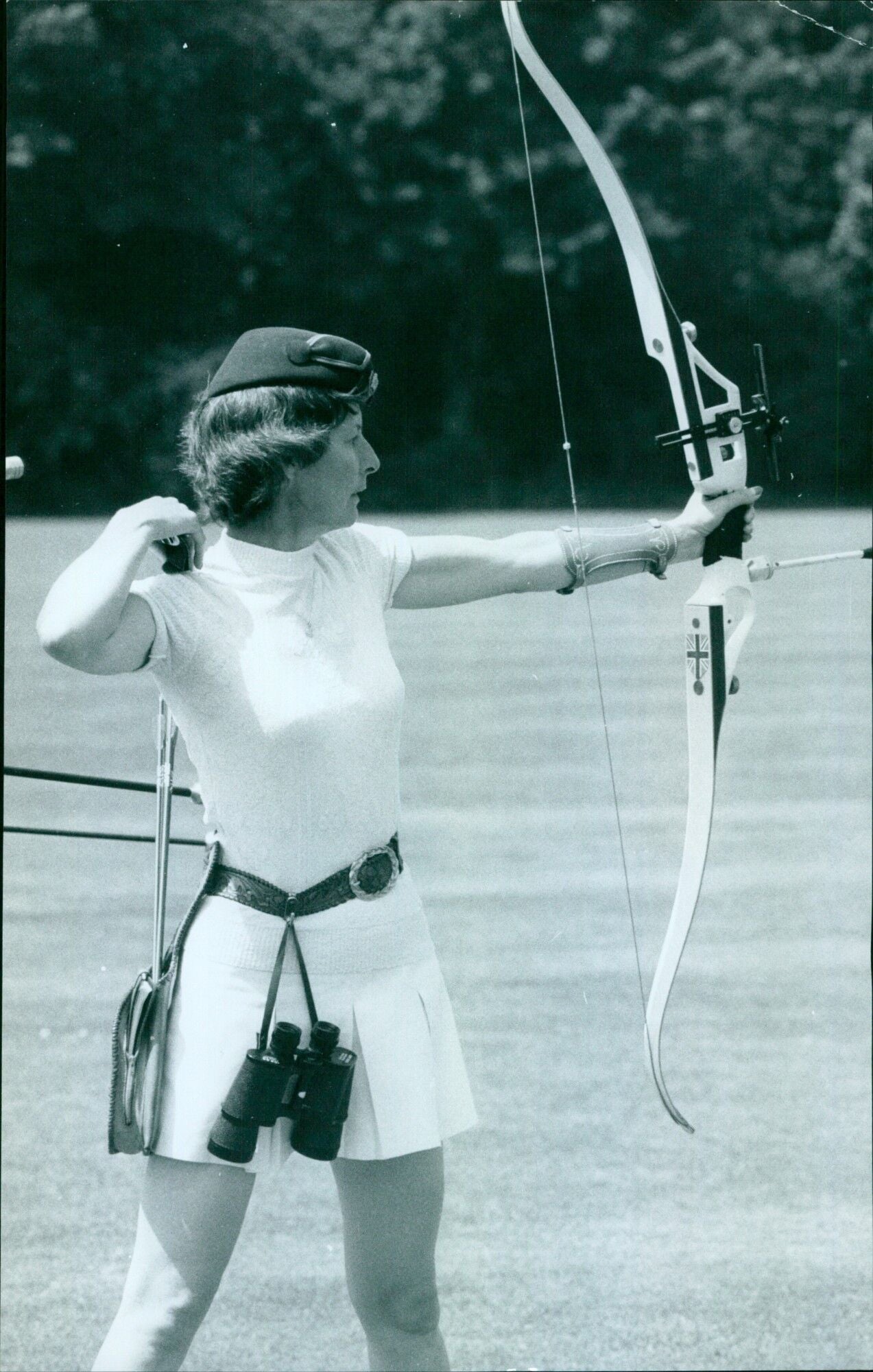 Mrs. Rachel Fenwick, a member of the British team for the Olympics, sh