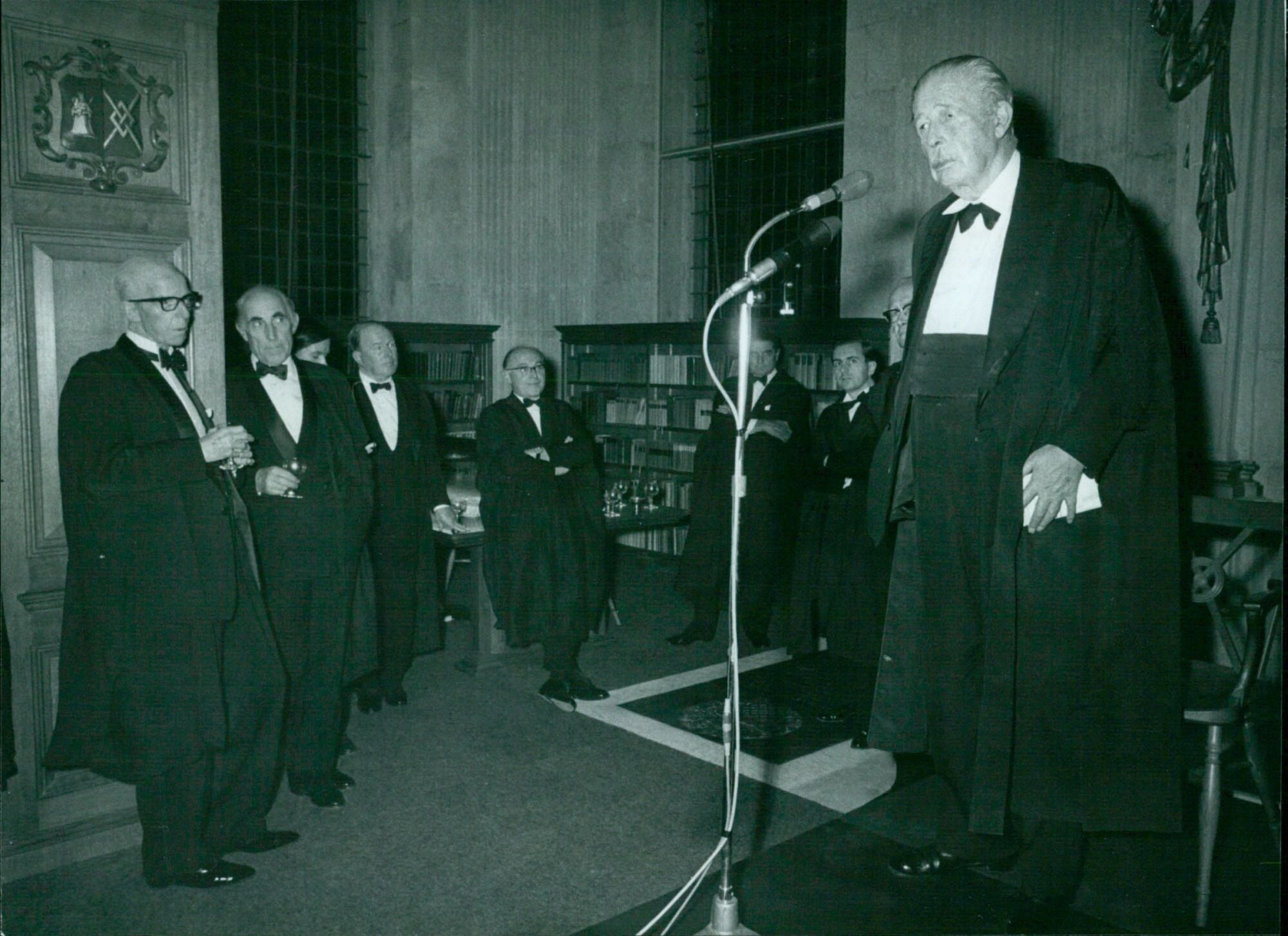 British statesman Harold MacMillan officially opens the new Hinckley C